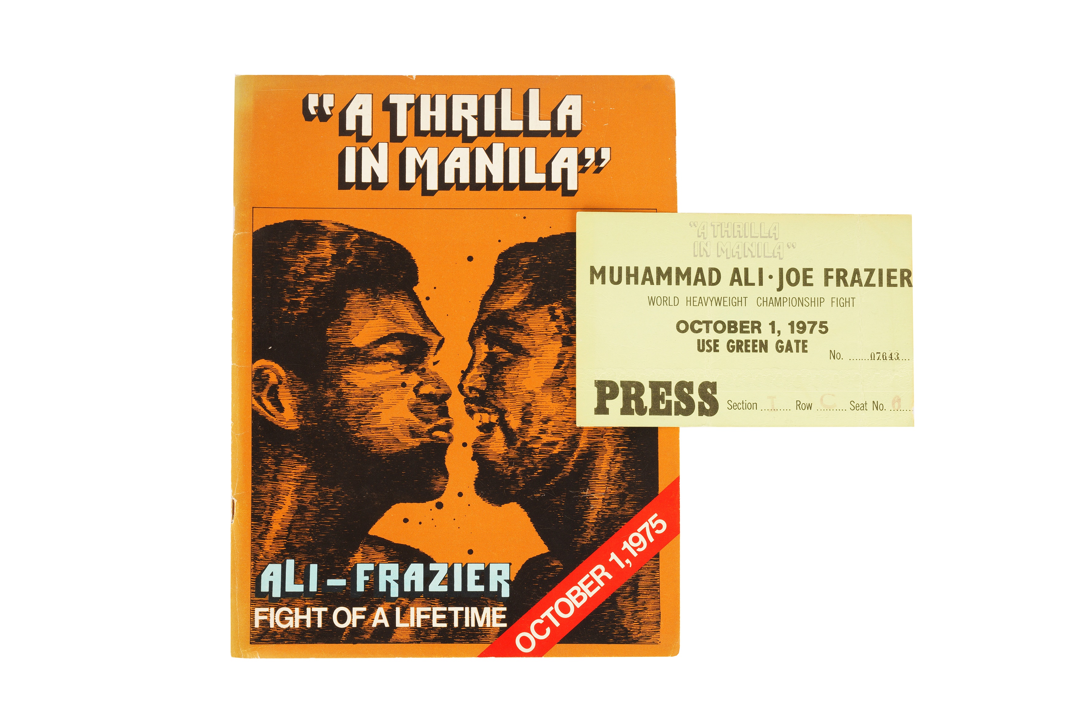 Lot 669 - Thrilla in Manila.- Muhammad Ali vs Joe