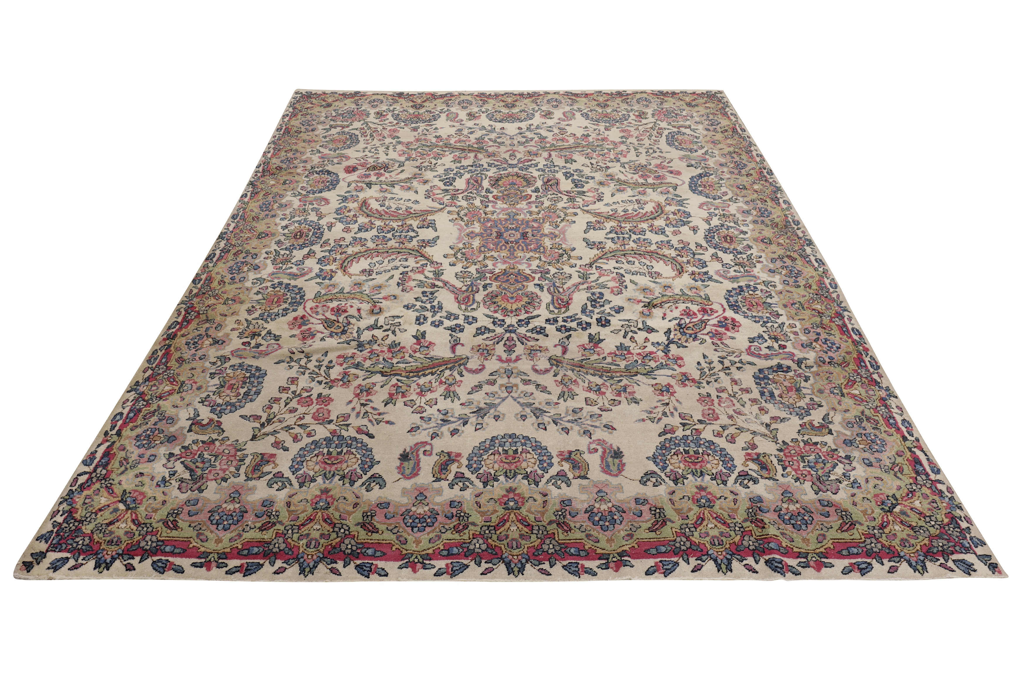 Lot 78 - AN ANTIQUE KIRMAN CARPET, SOUTH PERSIA