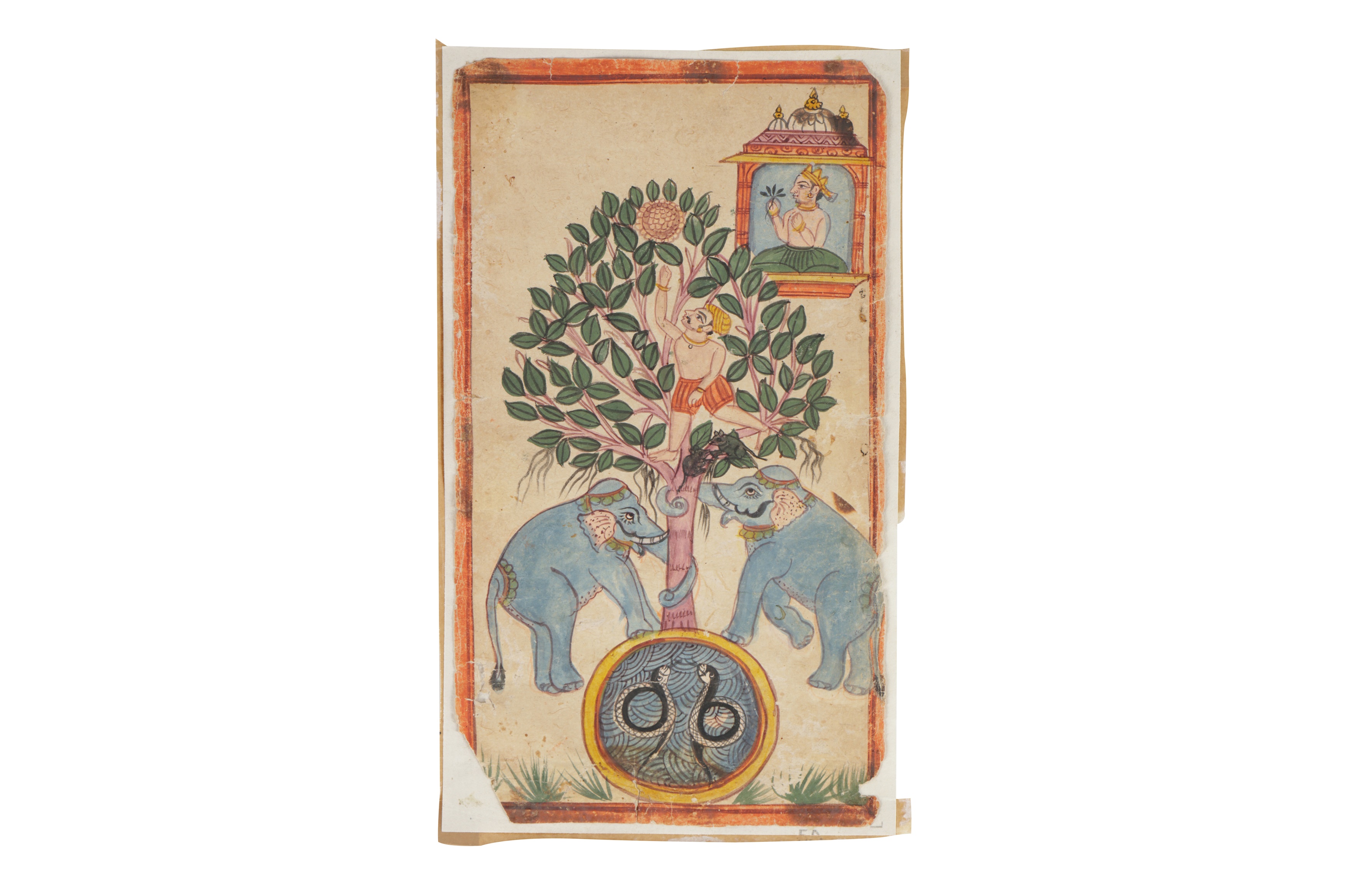 Lot 344 - AN ILLUSTRATION OF A JAIN TALE: SANSAR