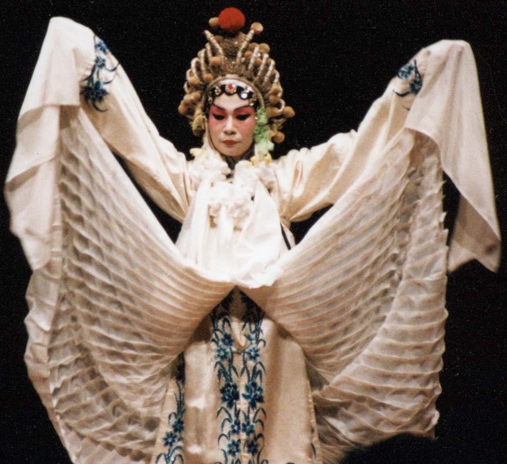 Lot 827 - A CHINESE SILK EMBROIDERED 'WHITE SNAKE' AND