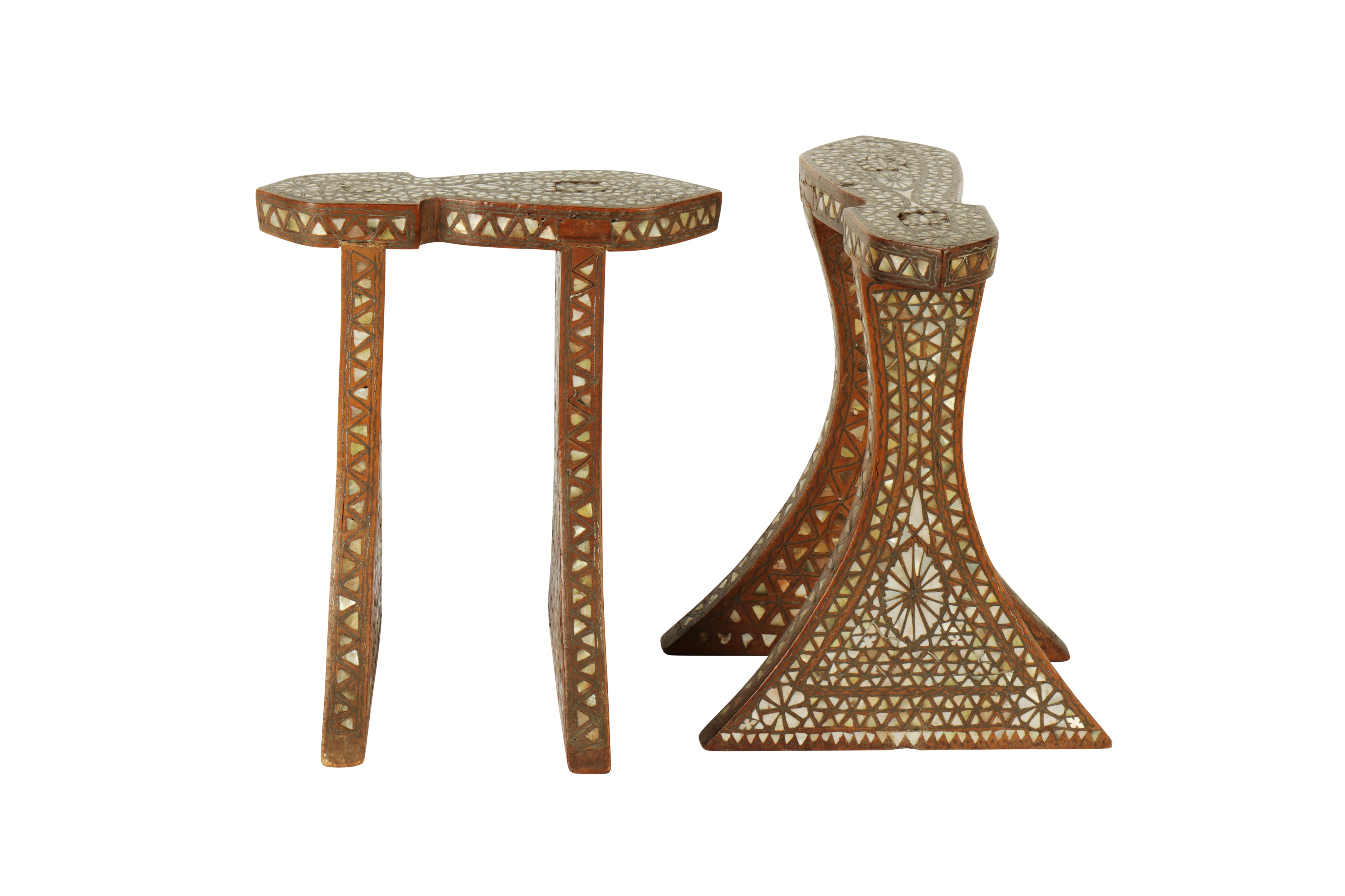 Lot 300 - A PAIR OF TALL OTTOMAN