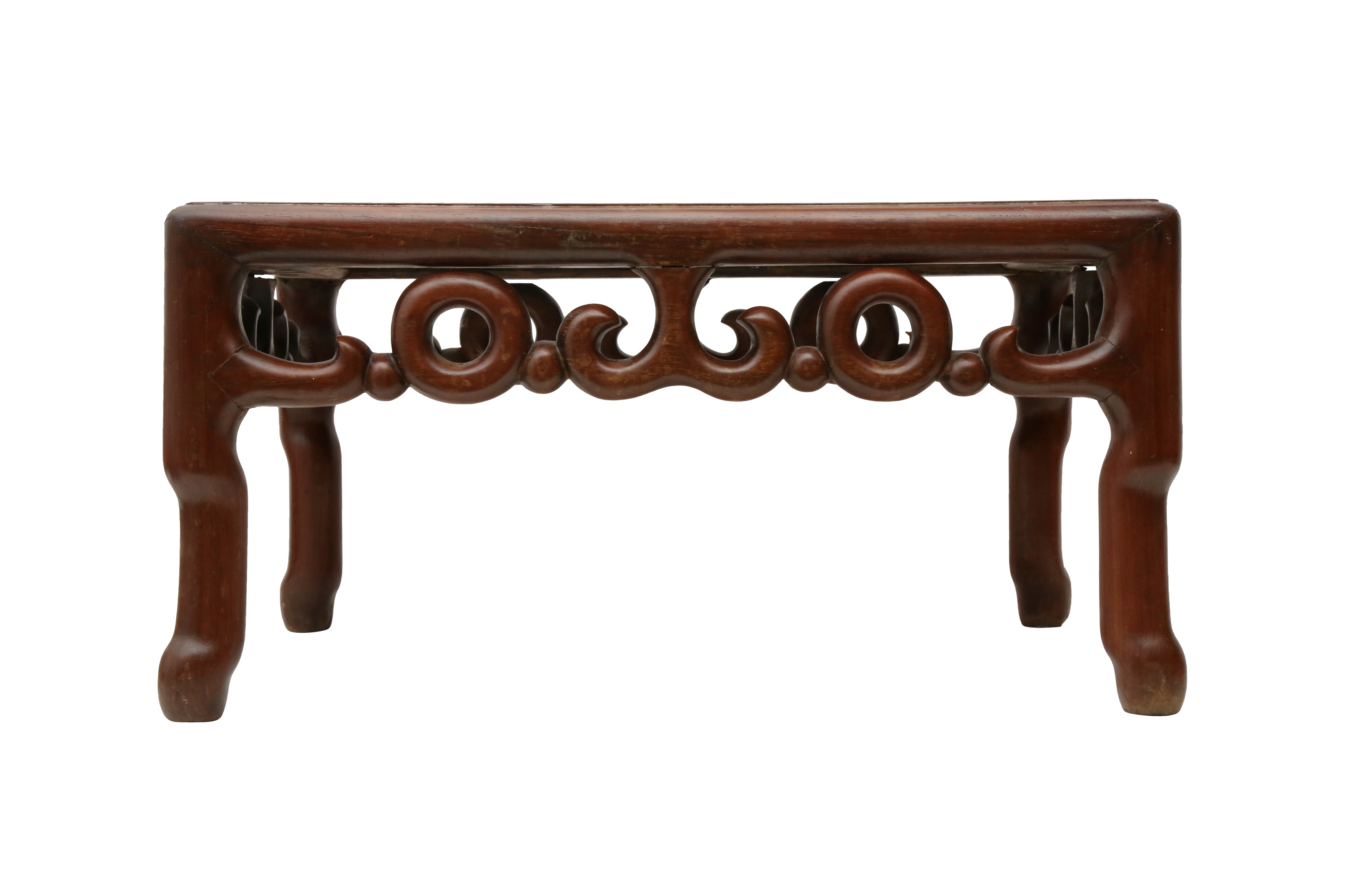 Lot 556 - A SMALL CHINESE WOOD TABLE