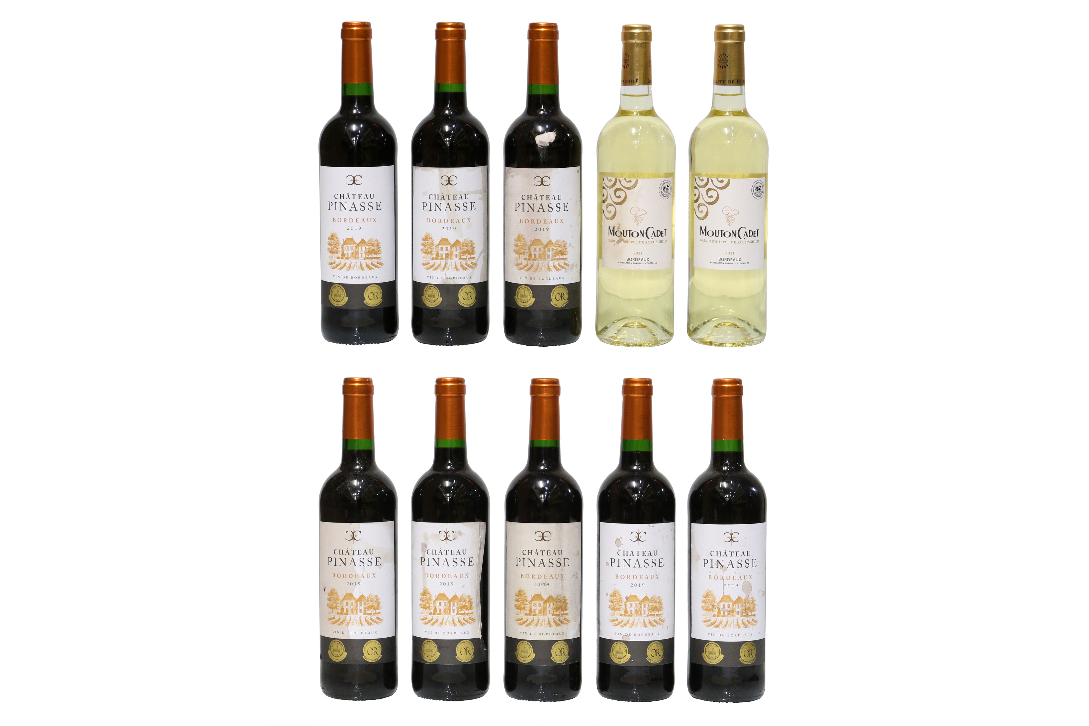 Lot 208 - Red and White Bordeaux: Chateau Pinasse 2019