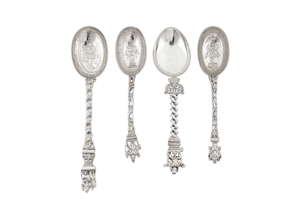 Lot 38 - Three late 19th century Anglo - Indian silver