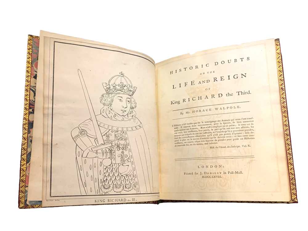 Lot 217 - Walpole. King Richard & others.