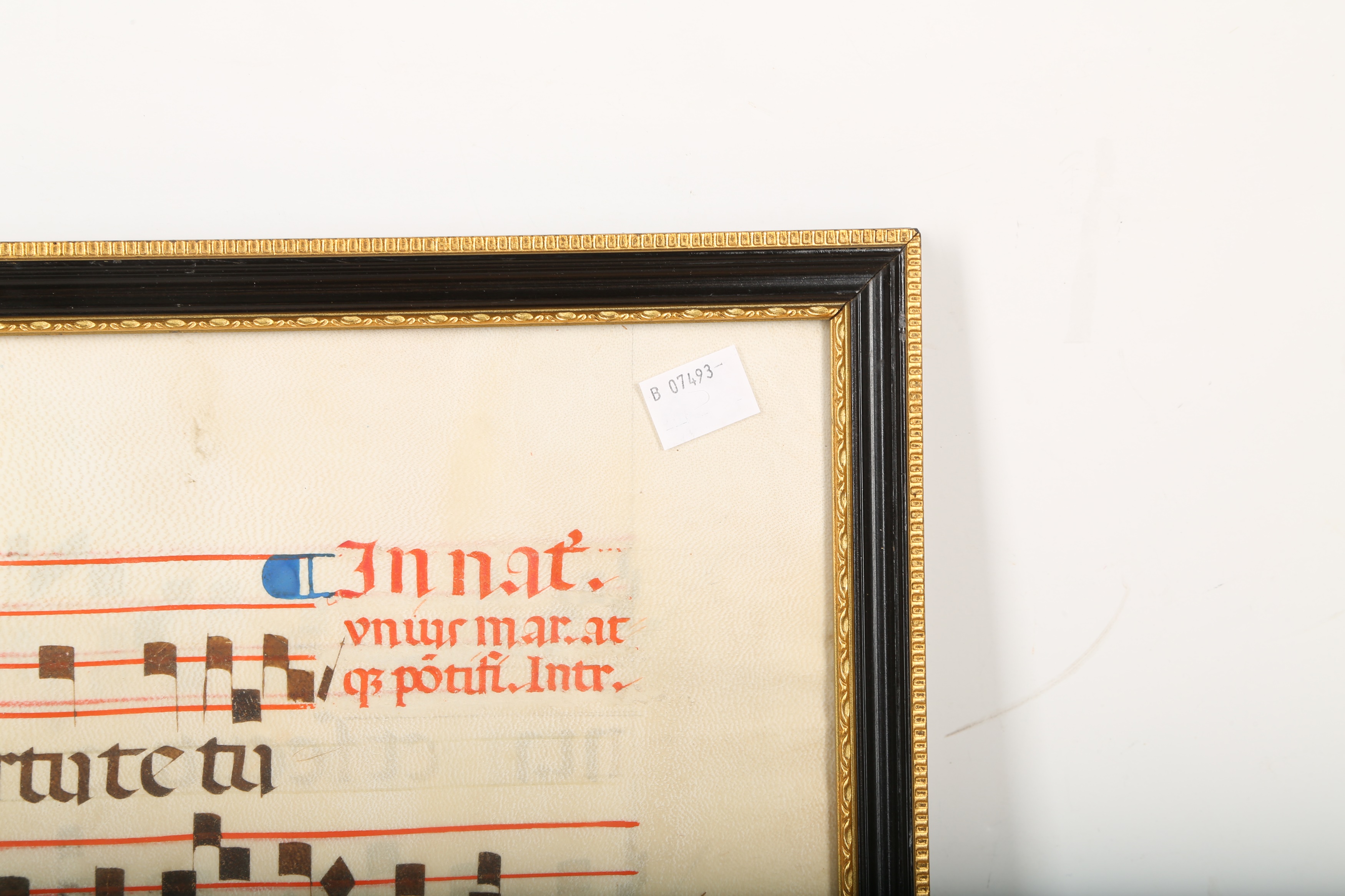 Lot 272 - Antiphonal leaf on vellum.- Manner of Neri