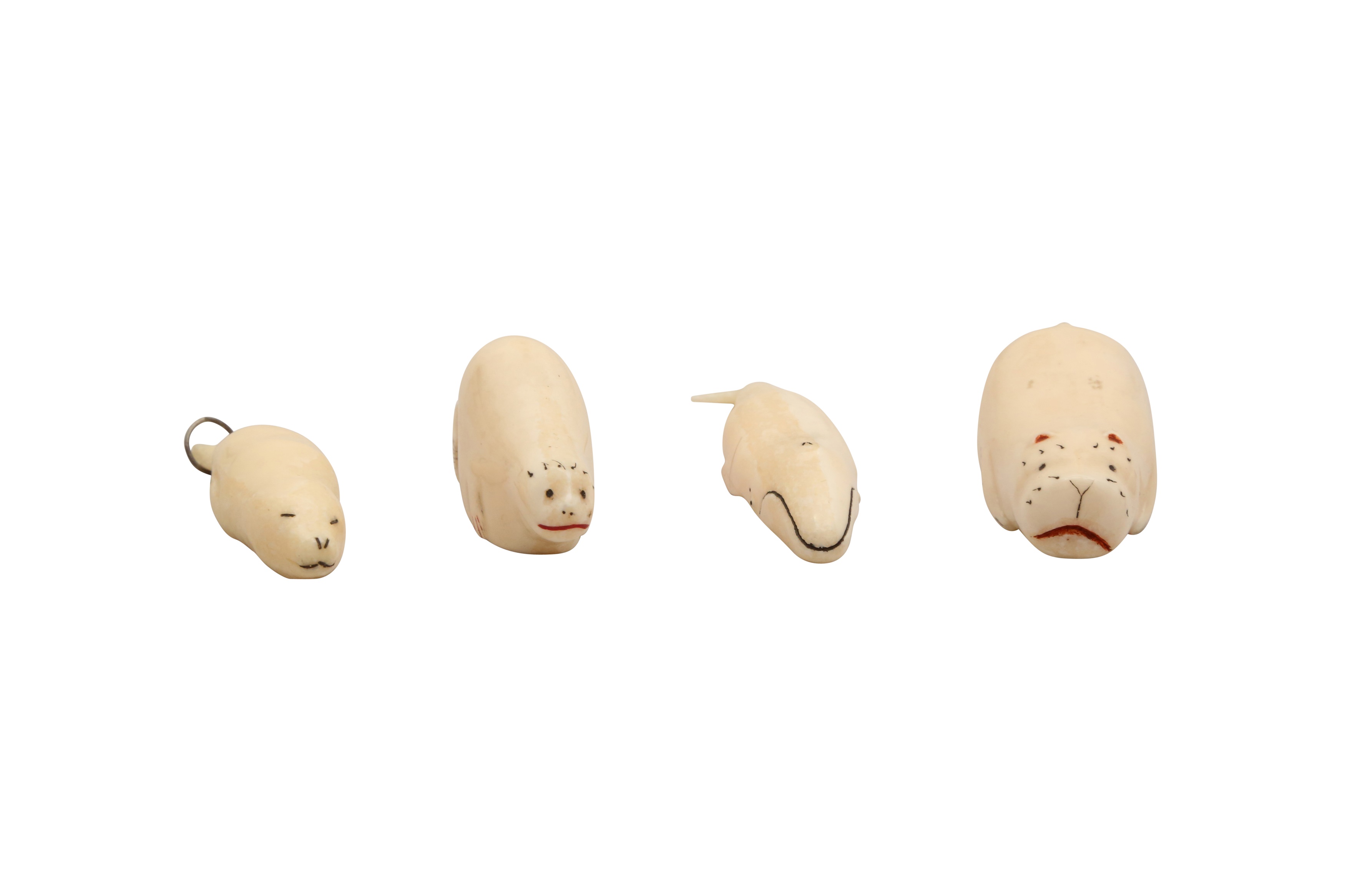 Lot 411 - A COLLECTION OF ALASKAN INUIT MARINE IVORY