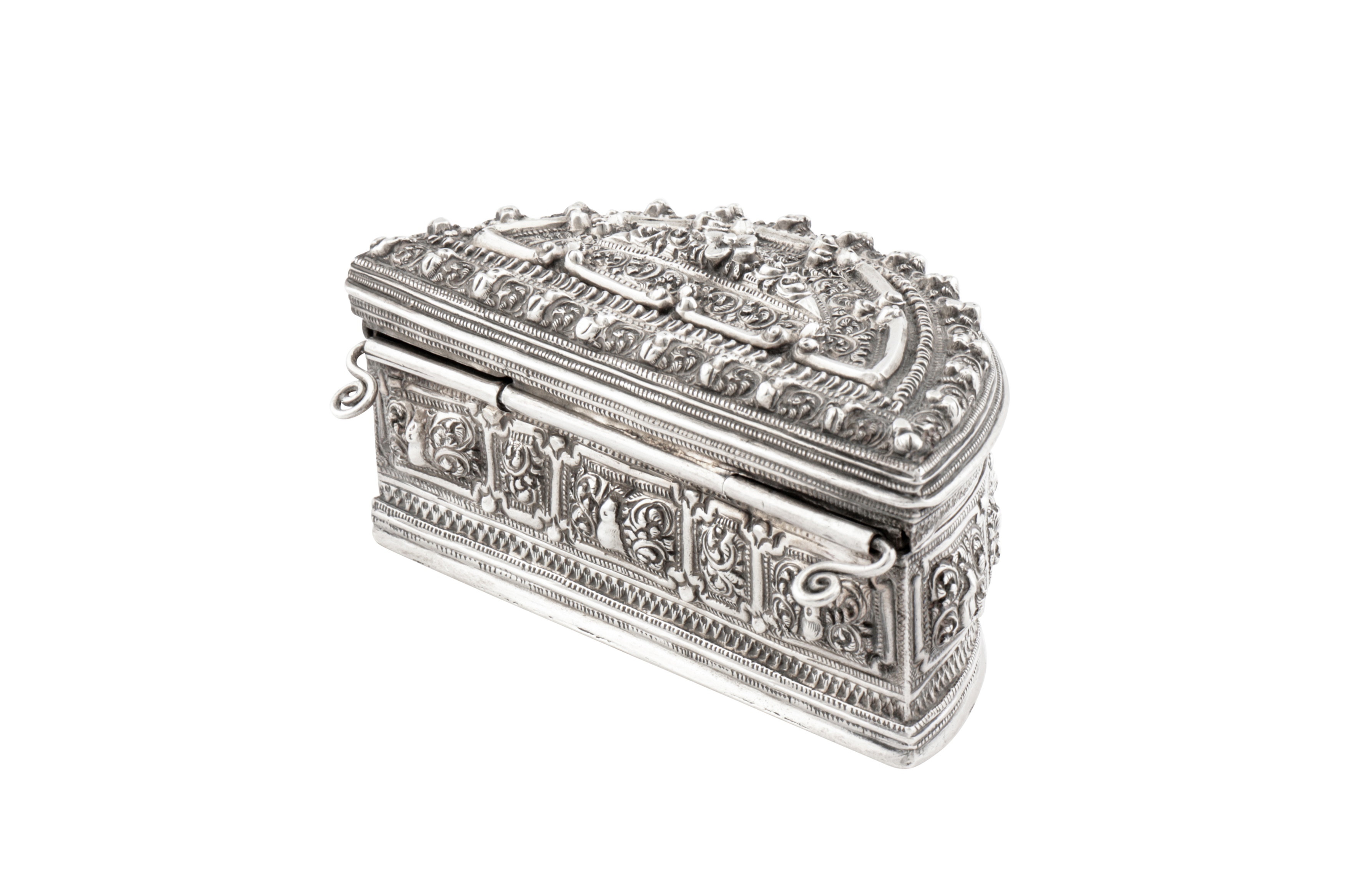 Lot 5 - An early 20th century Burmese unmarked silver