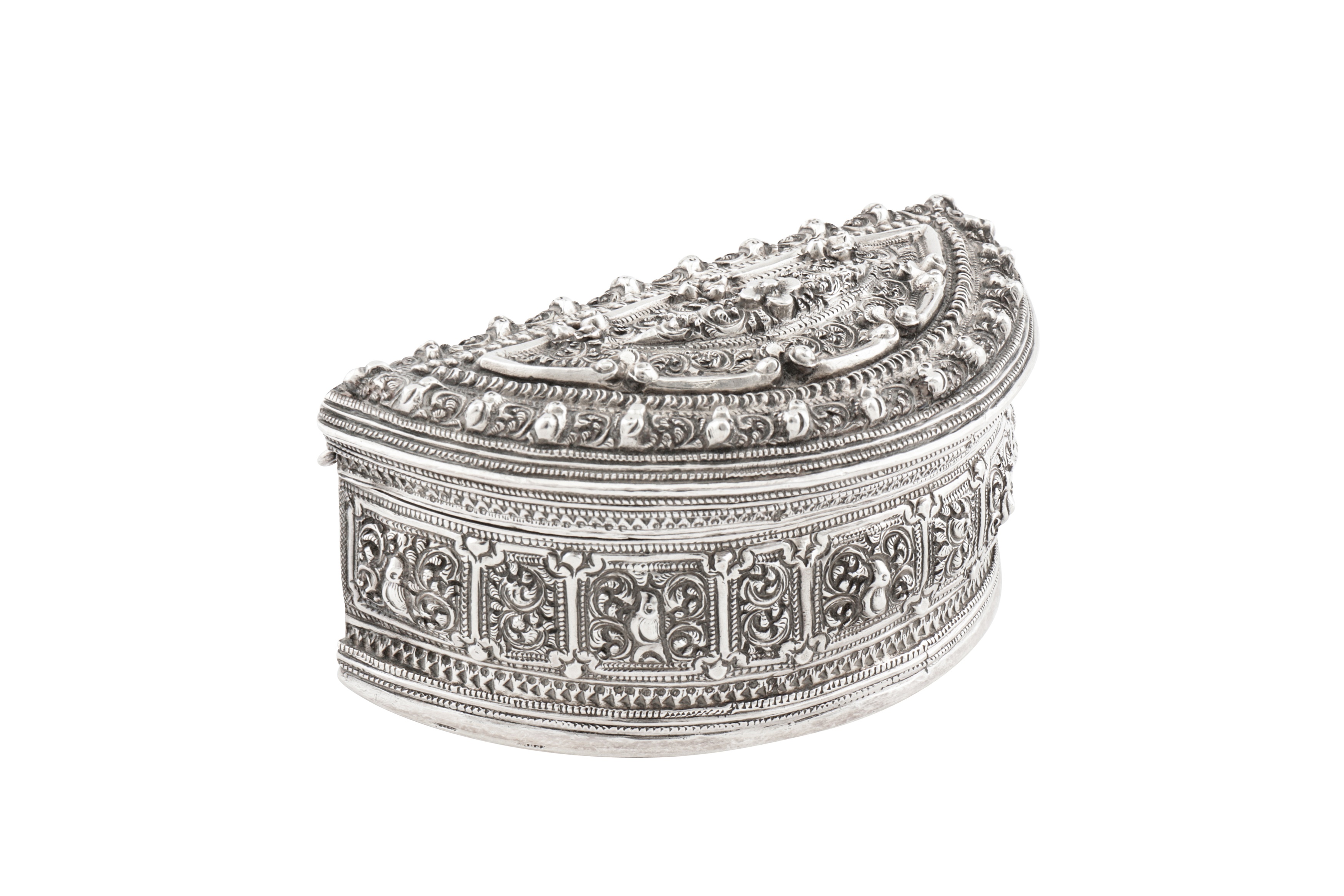 Lot 5 - An early 20th century Burmese unmarked silver