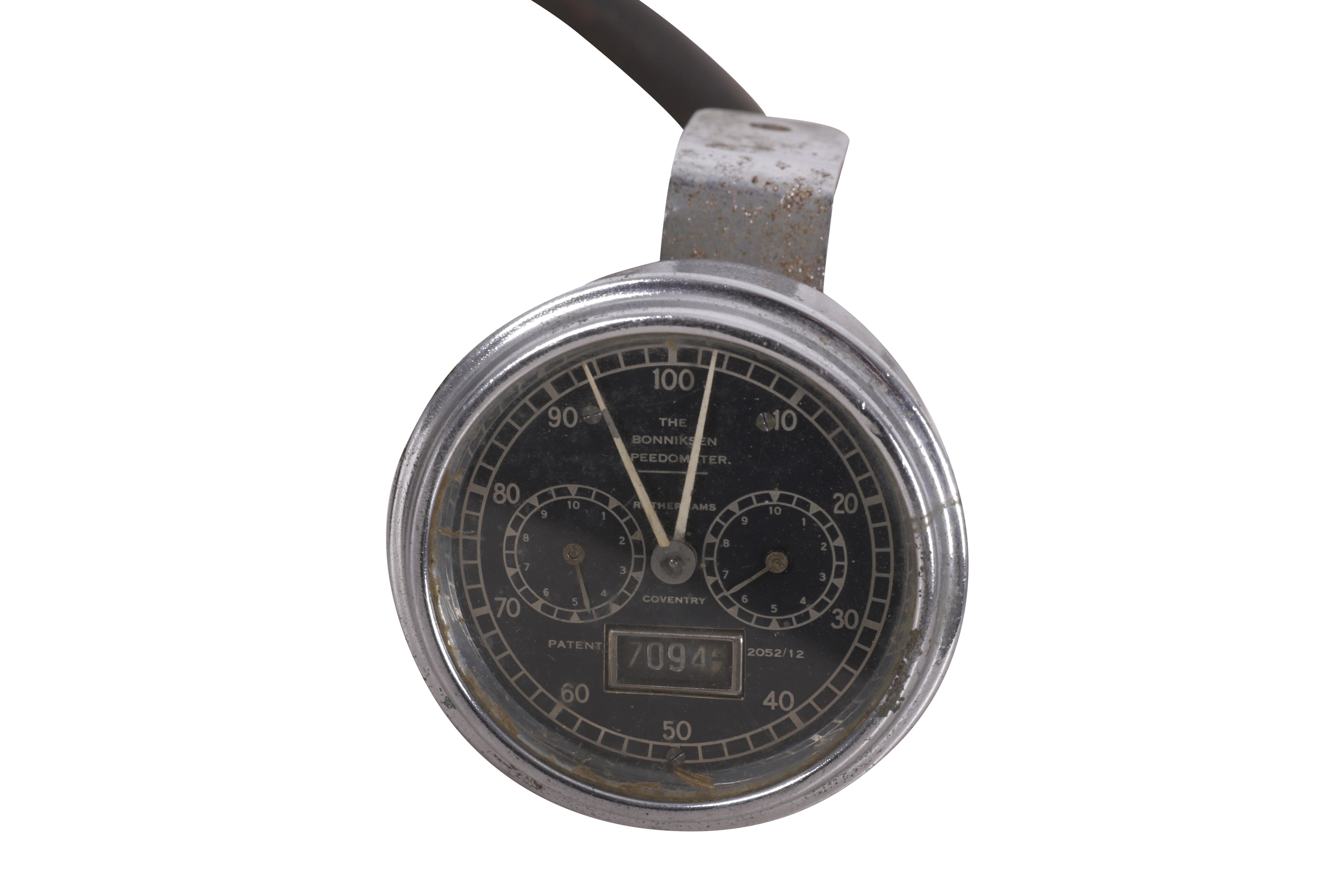 Lot 134 - A Bonniksen 100mph Speedometer By Rotherhams