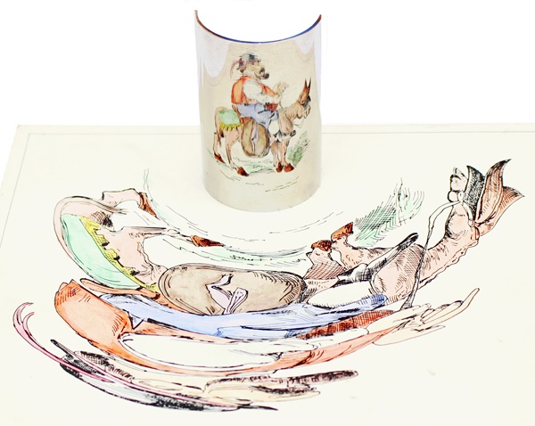 Lot 32 - A Selection Of Anamorphoscope Paintings