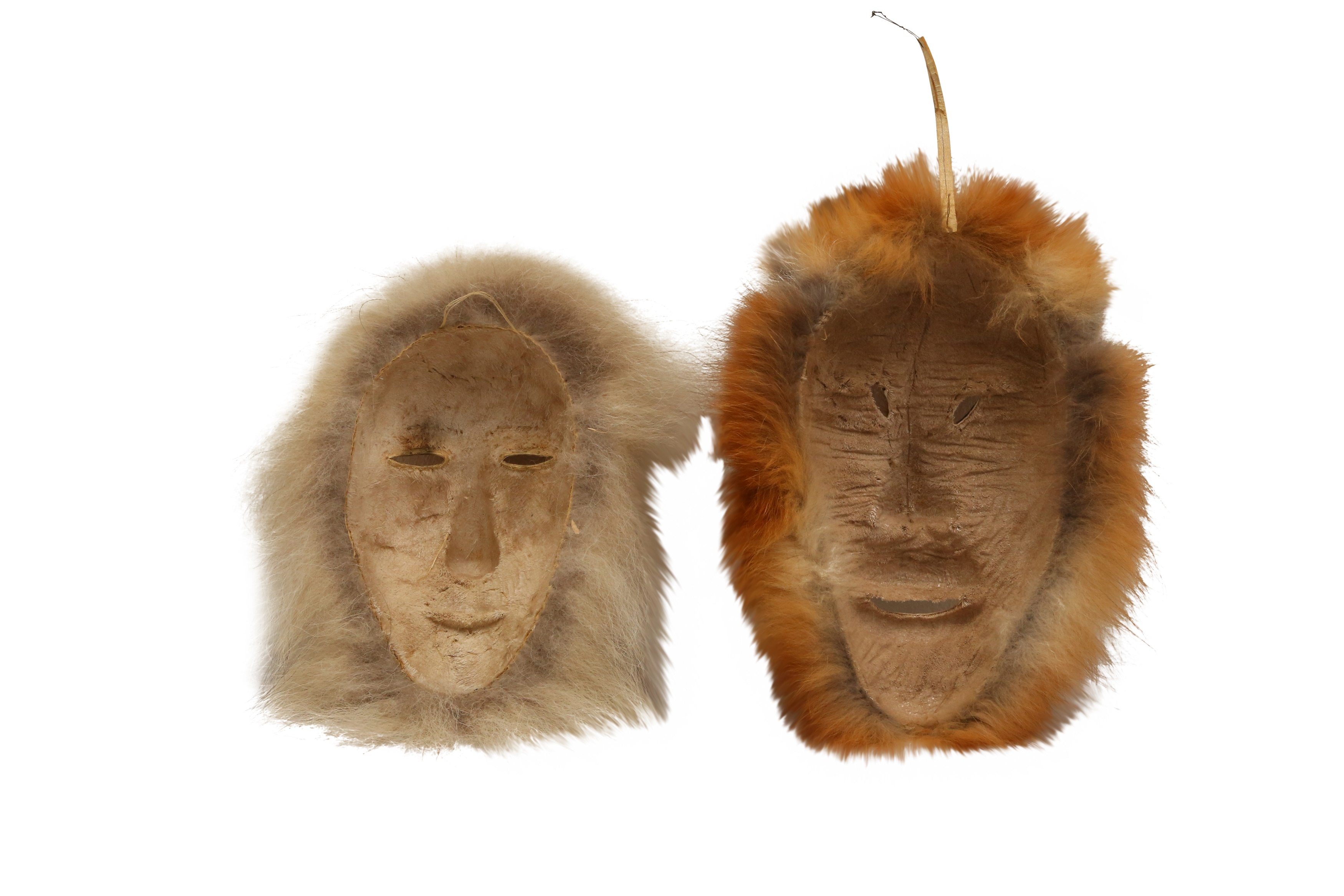 Lot 416 - TWO ALASKAN INUIT CEREMONIAL MASKS