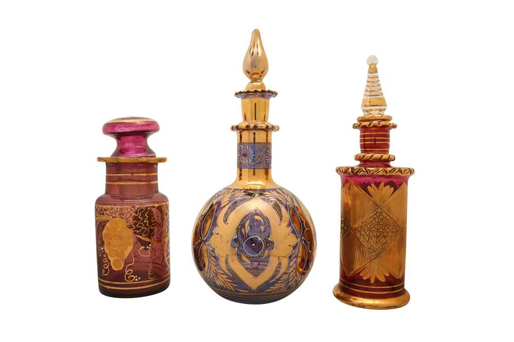 Lot 288 - GROUP OF THREE ISLAMIC GLASS