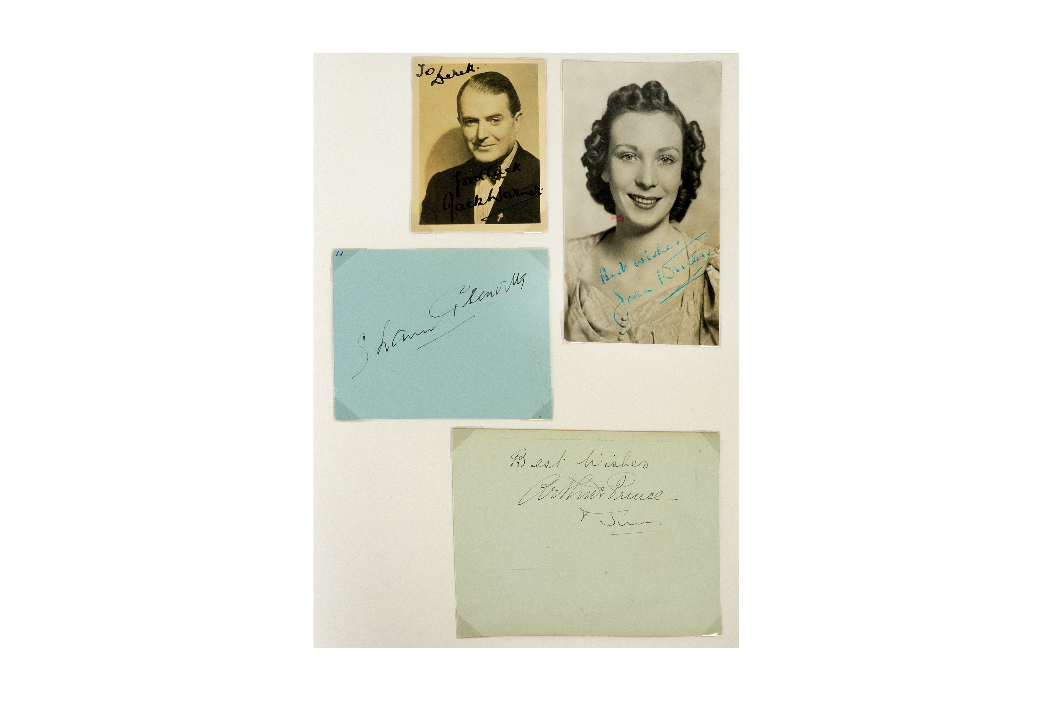 Lot 352 - Autograph Collection.- Vintage Entertainment