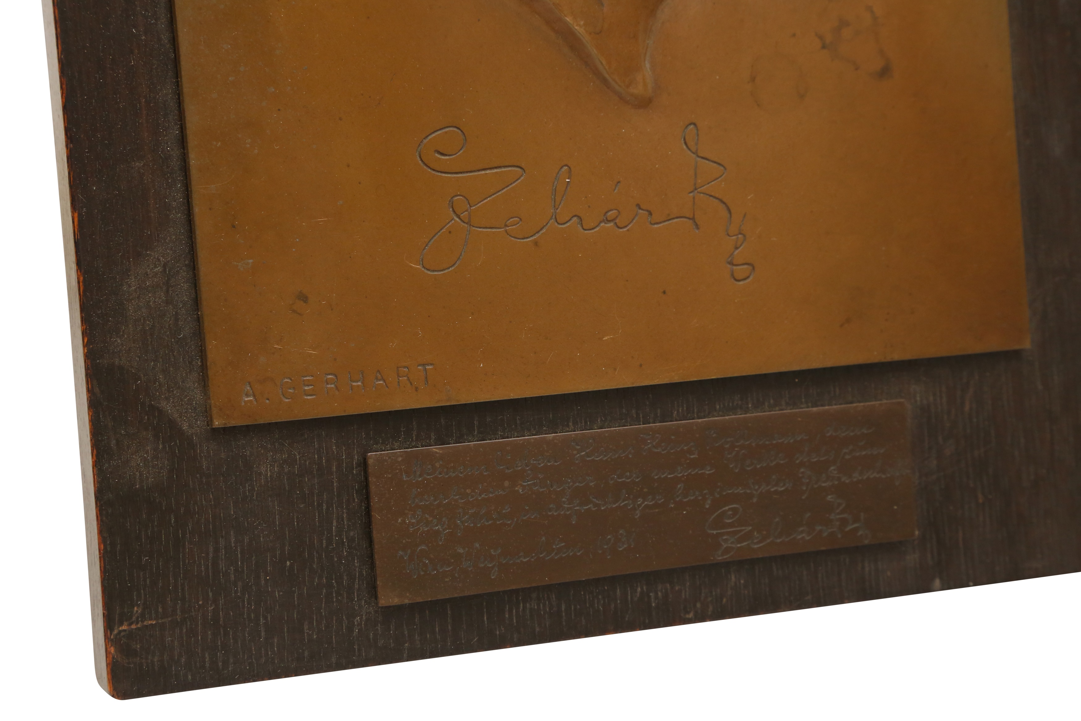 Lot 379 - ANTON GERHART (1879-1944), BRONZE PORTRAIT