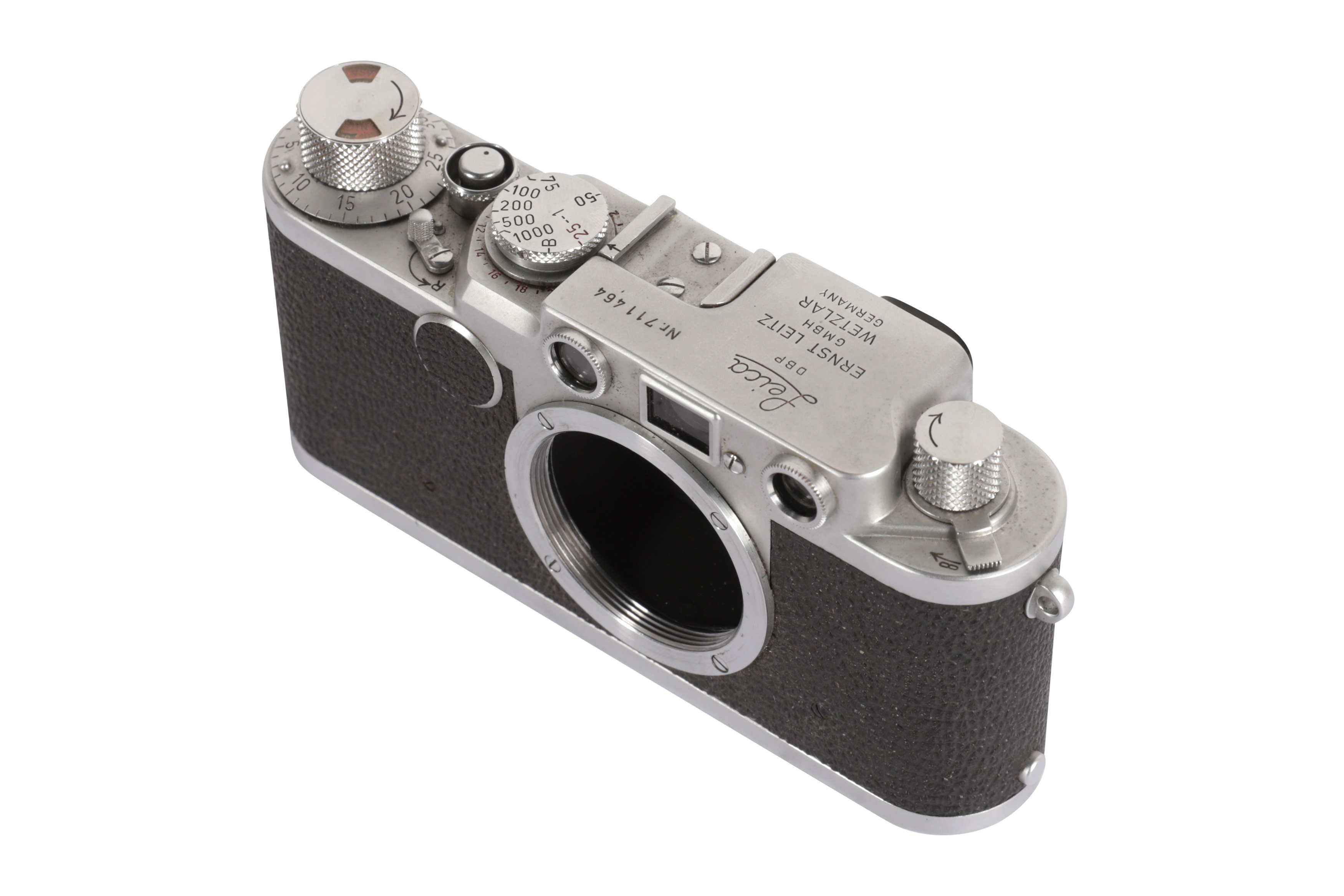 Lot 130 - A Leica IIF Red Dial Rangefinder Camera Body