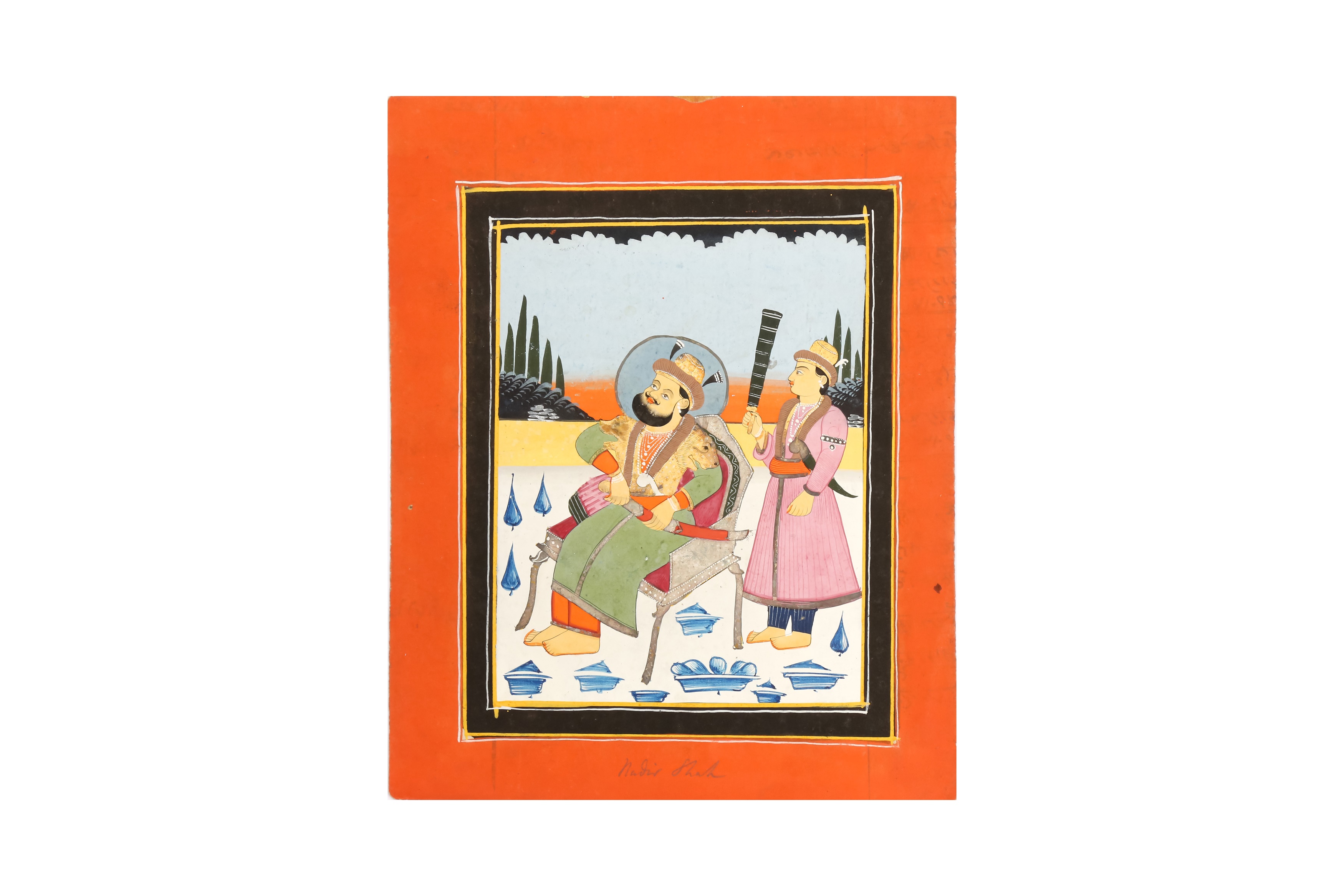 Lot 200 - TWO SEATED PORTRAITS OF NADER SHAH (1688