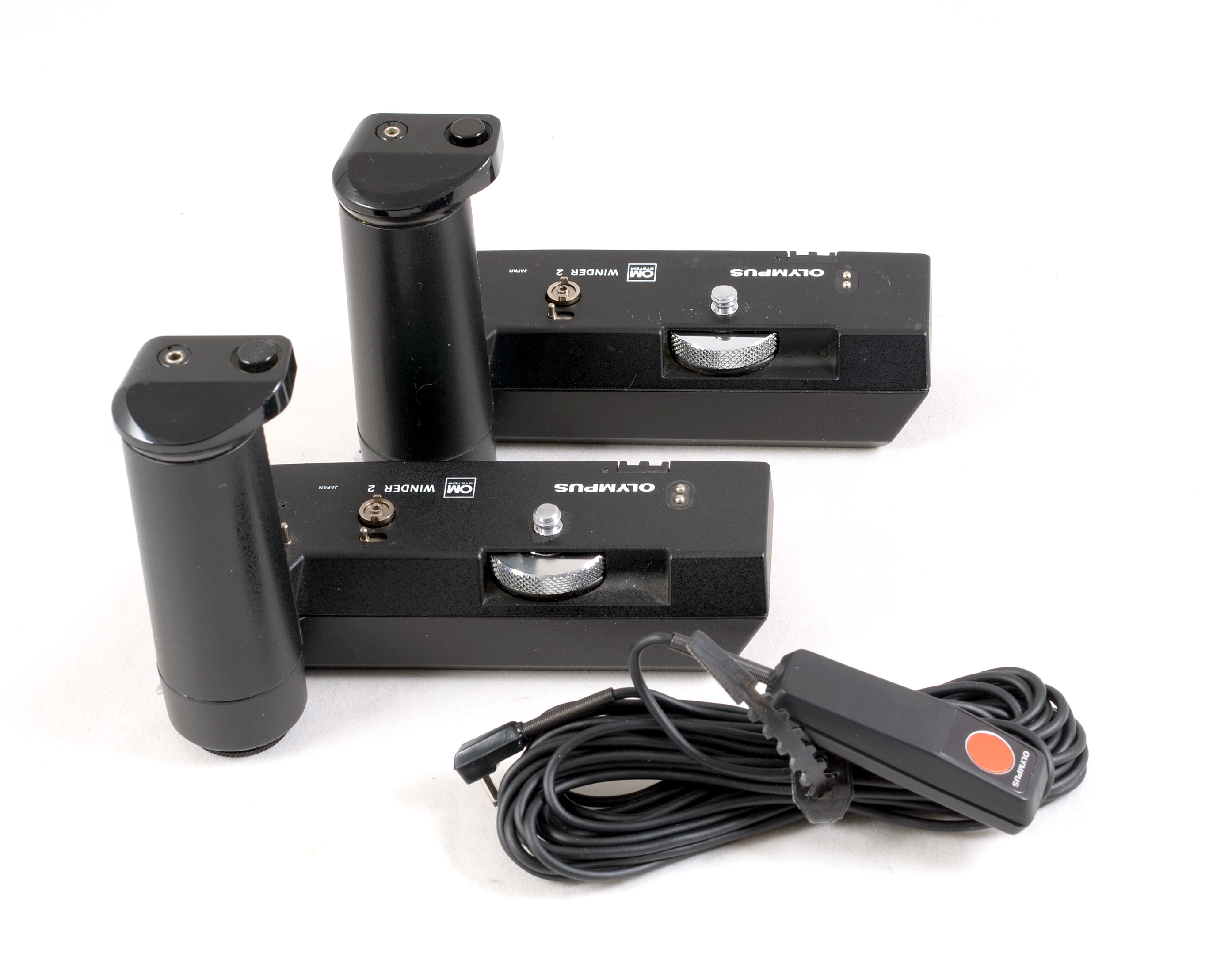 Lot 78 - A Pair of Olympus OM Winder 2 Auto Winders.