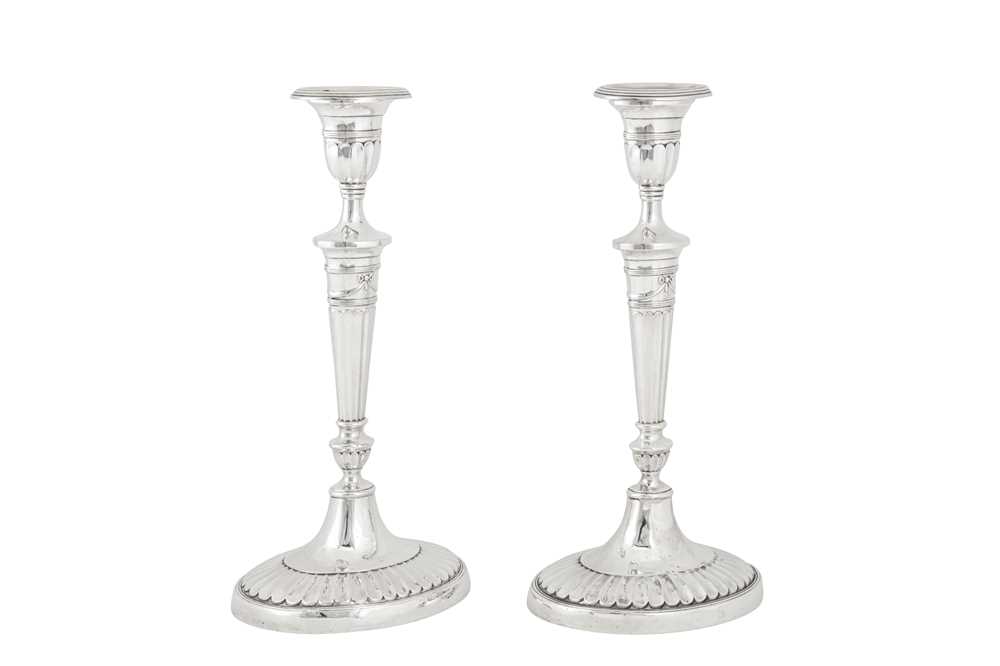Lot 390 - A pair of Victorian sterling silver