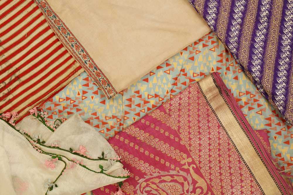 Lot 509 - A COLLECTION OF SIX TEXTILES FROM INDIA AND
