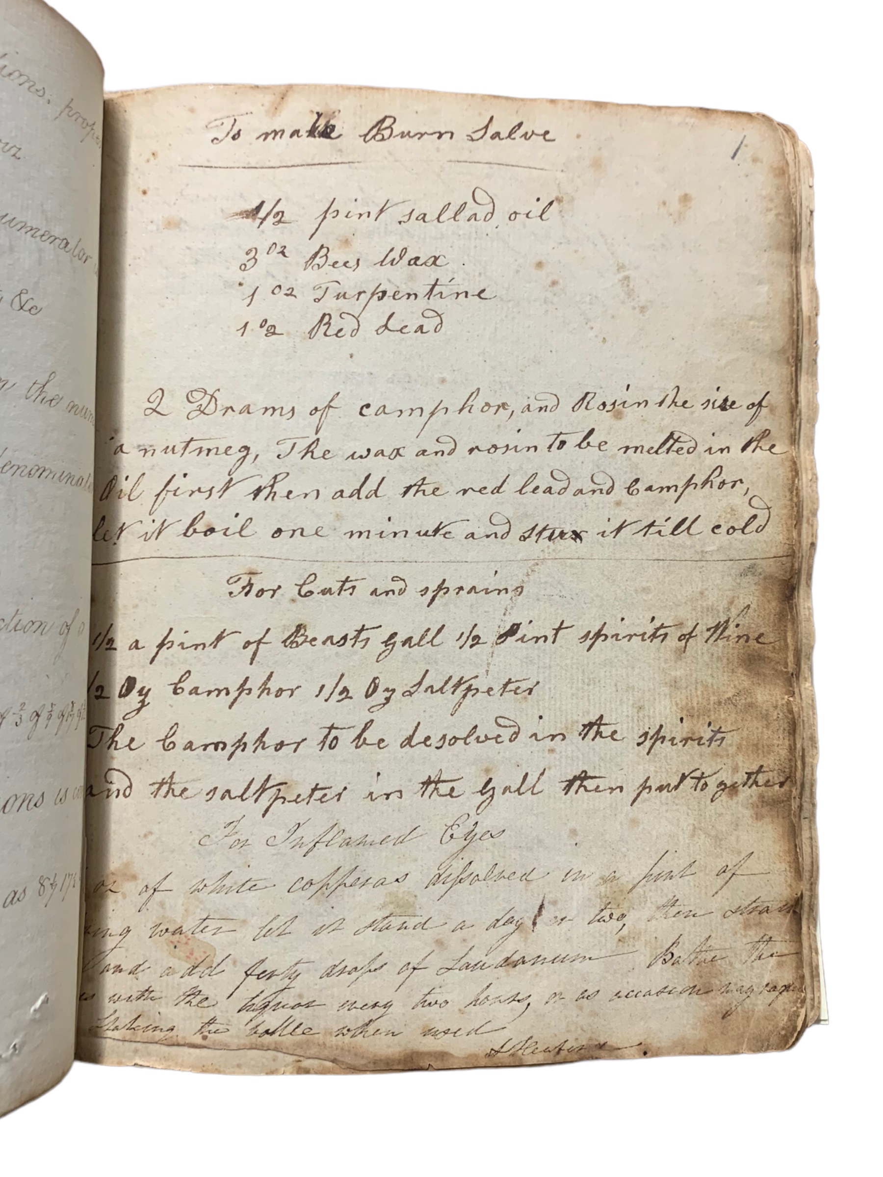 Lot 171 - A pair of manuscript recipe books