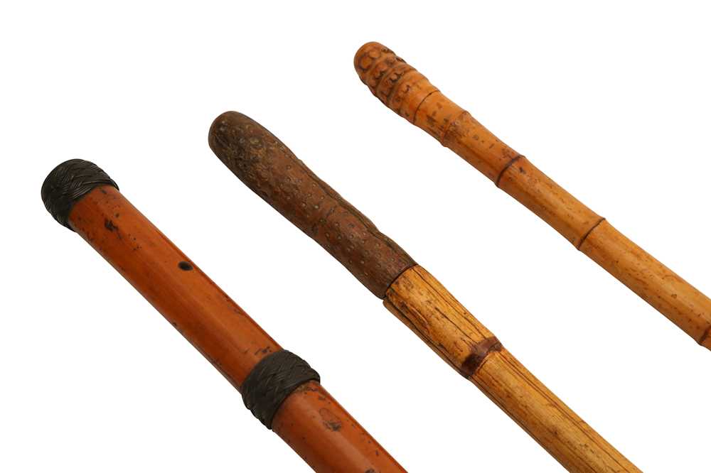 Lot 141 - A GROUP OF TWO SWORD STICKS AND A HORSE