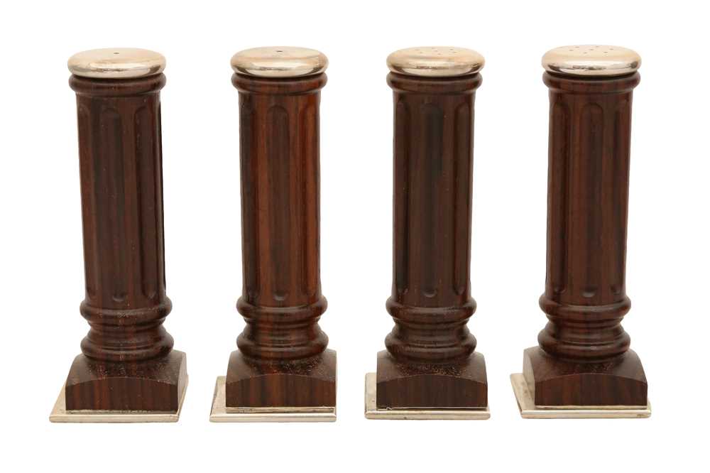 Lot 80 - A BOXED SET OF DAVID LINLEY SALT AND PEPPERS