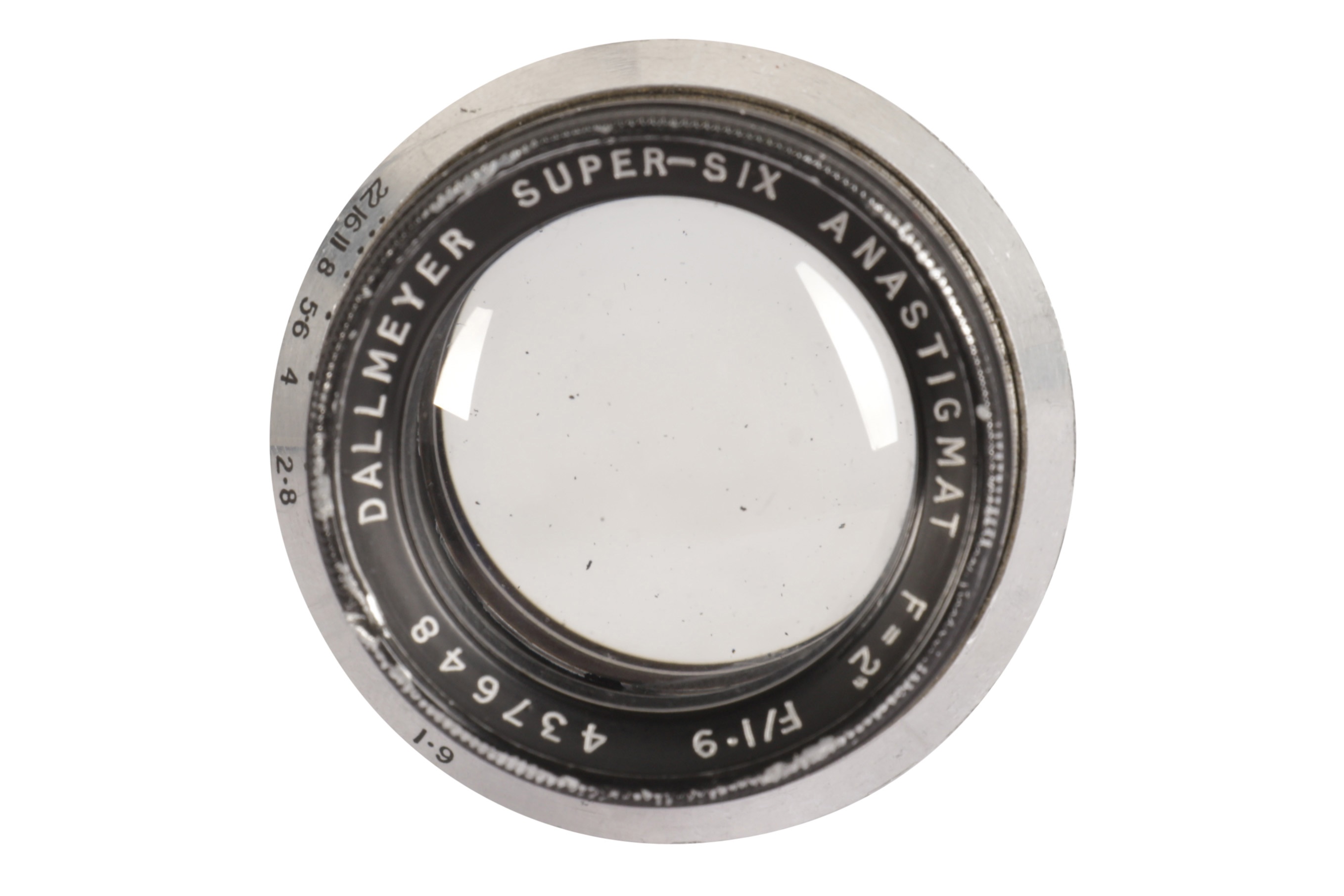 Lot 345 - A Dallmeyer 2" f/1.9 Super-Six Anastigmat
