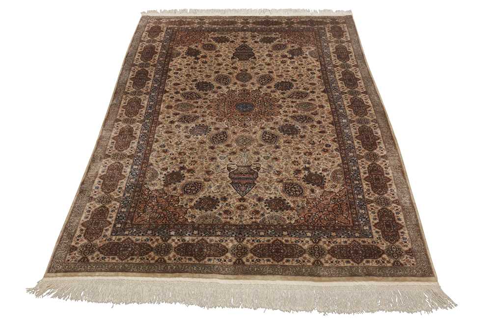 Lot 37 - A VERY FINE LAHORE RUG WITH ARDEBIL DESIGN,