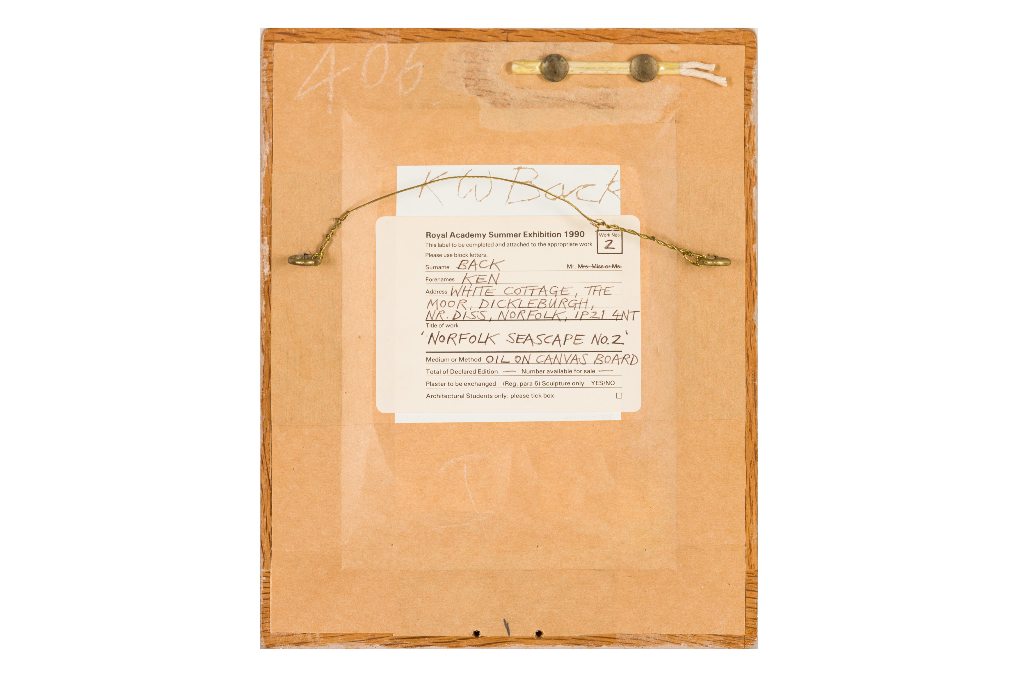 Lot 1325 - KEN BACK (BRITISH 1944-2002)