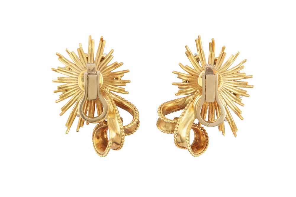 Lot 57 - Ben Rosenfeld | A pair of ruby and diamond