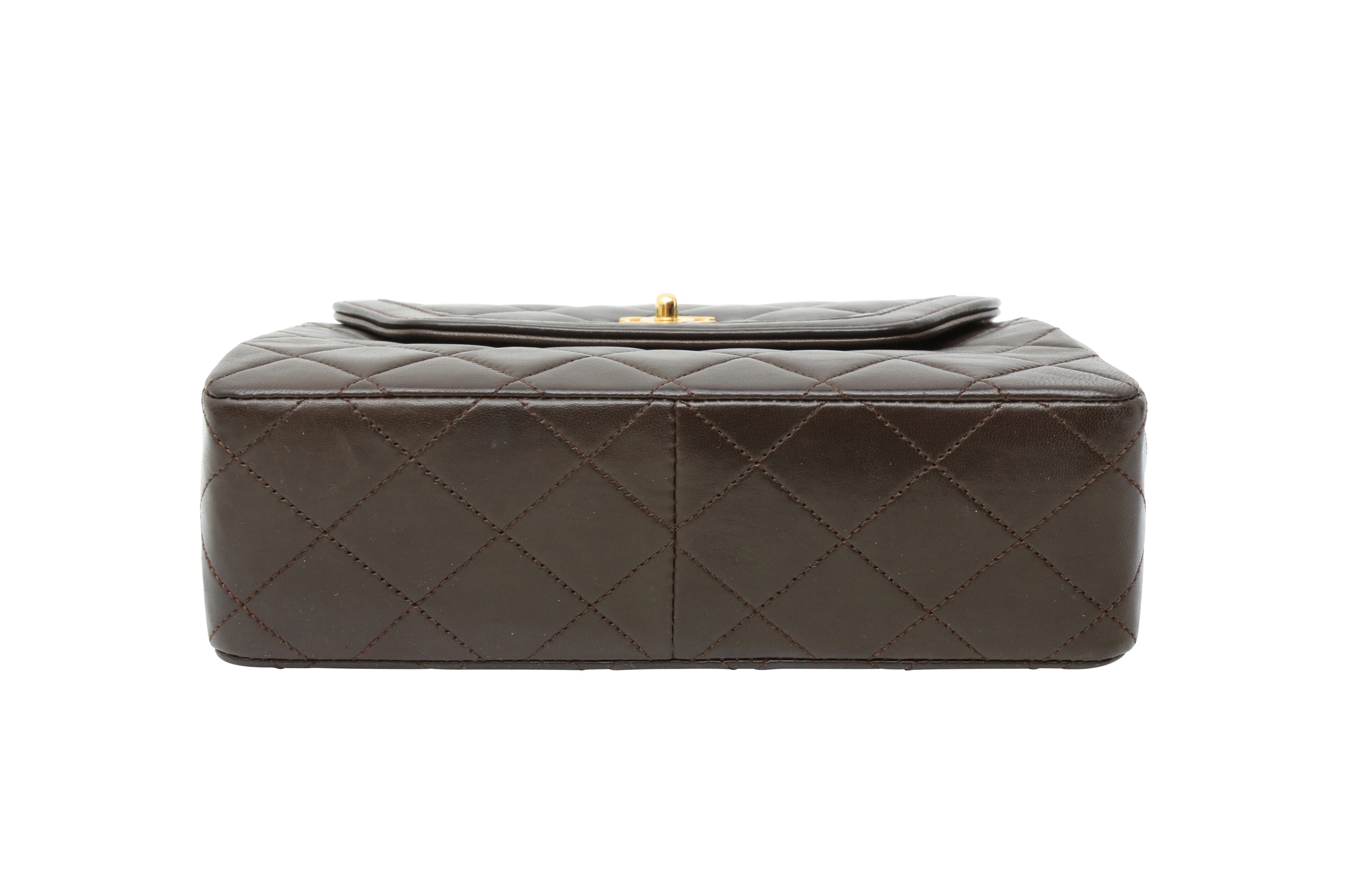 Lot 231 - Chanel Brown Bijoux Mini Trapeze Flap Bag