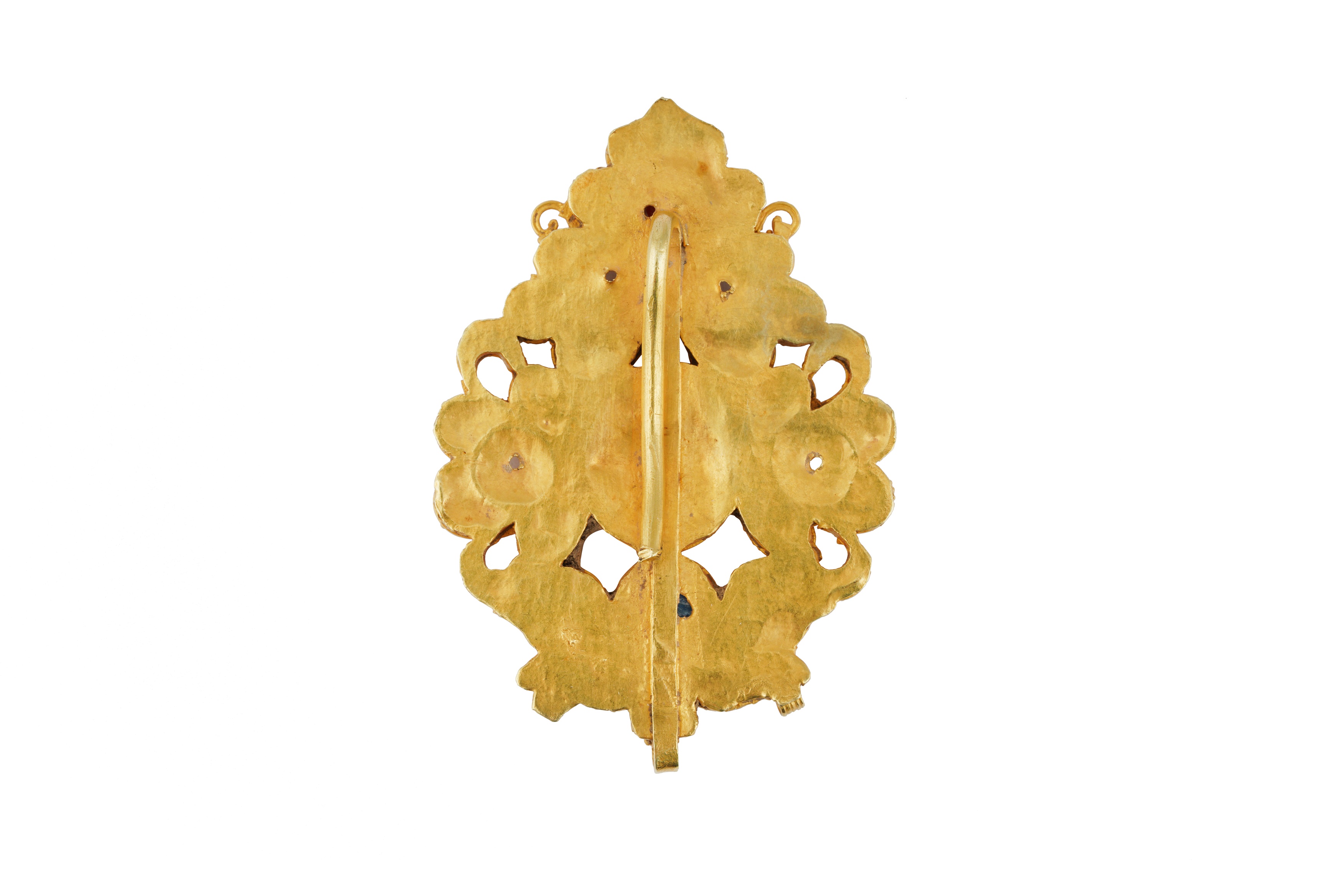 Lot 377 - A GOLDEN HORDE BEJEWELLED GOLD FILIGREE