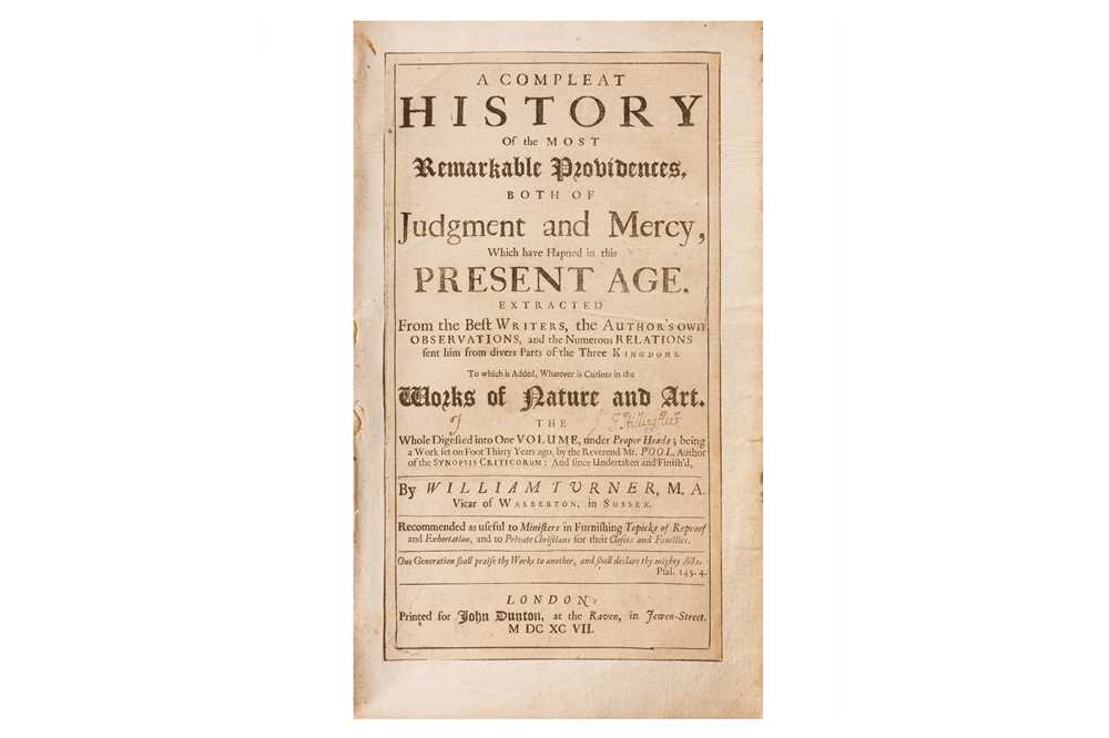 Lot 115 - Turner. A Compleat History Of the Most