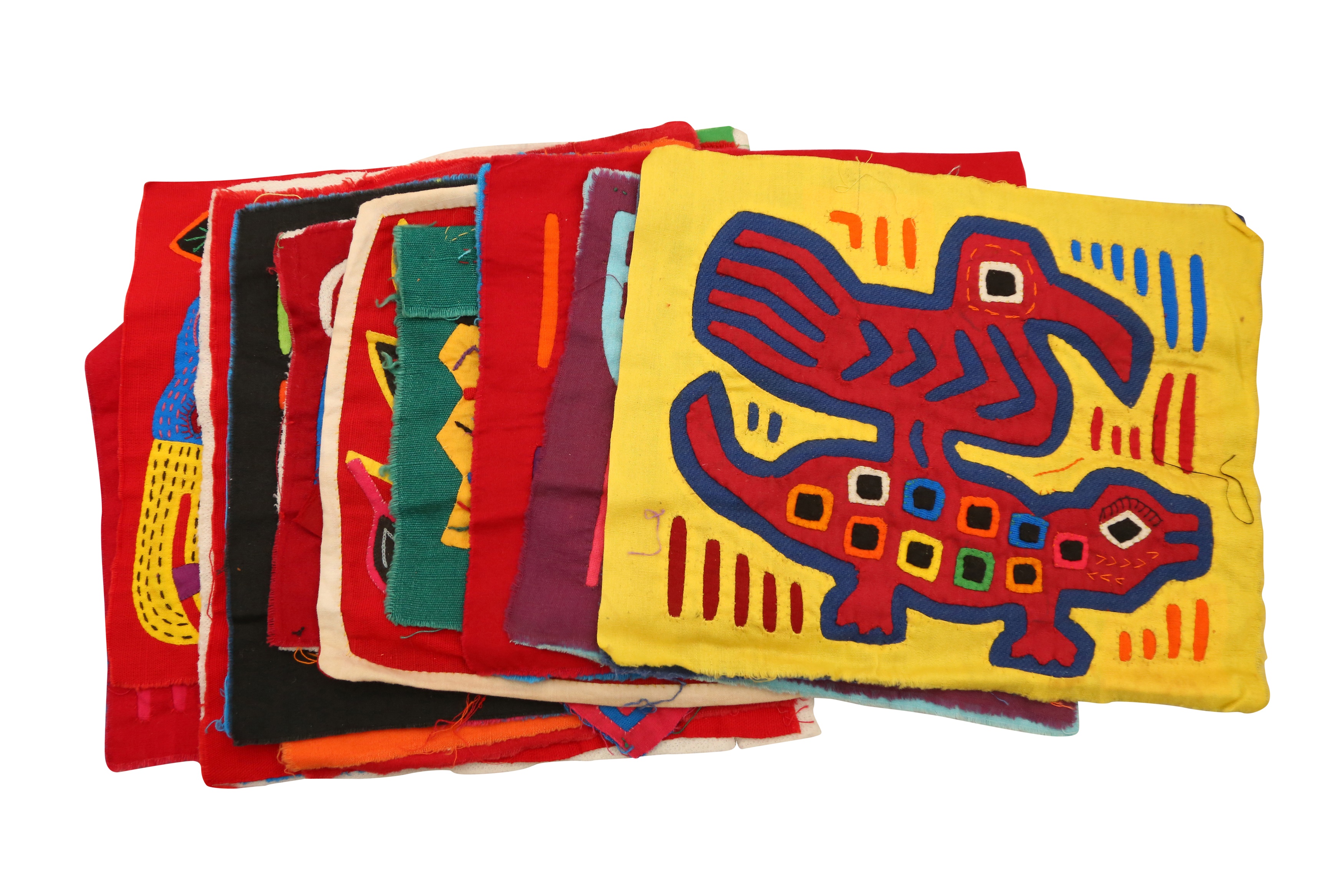 Lot 1349 - A GROUP OF MOLAS TEXTILES - CUNA INDIANS,
