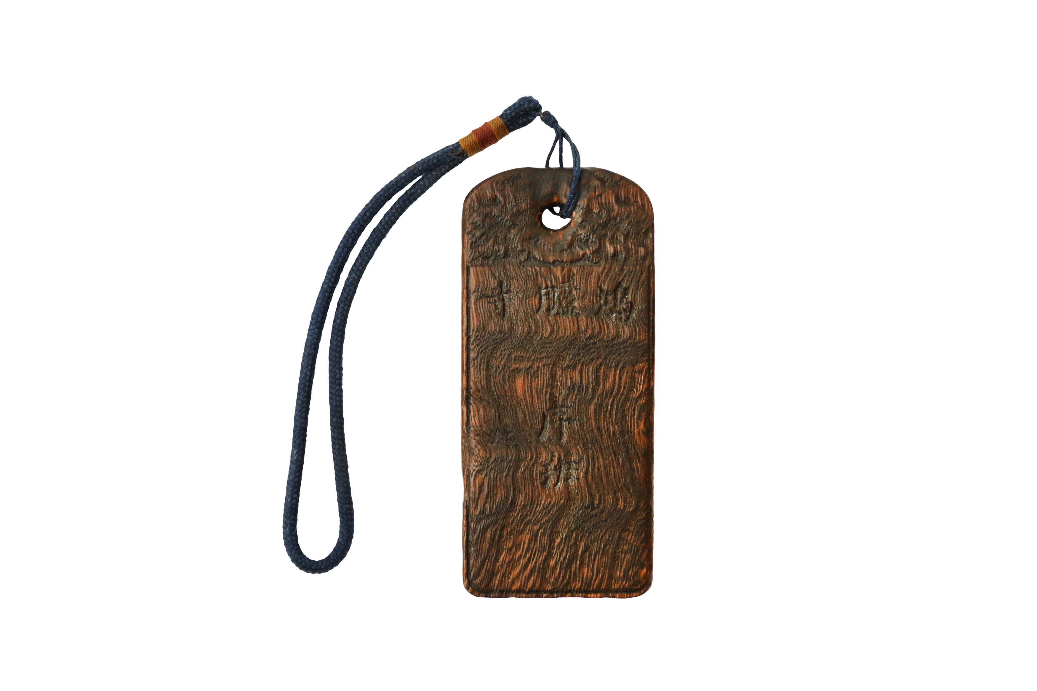 Lot 39 - A CHINESE WOOD TABLET, PAIZA