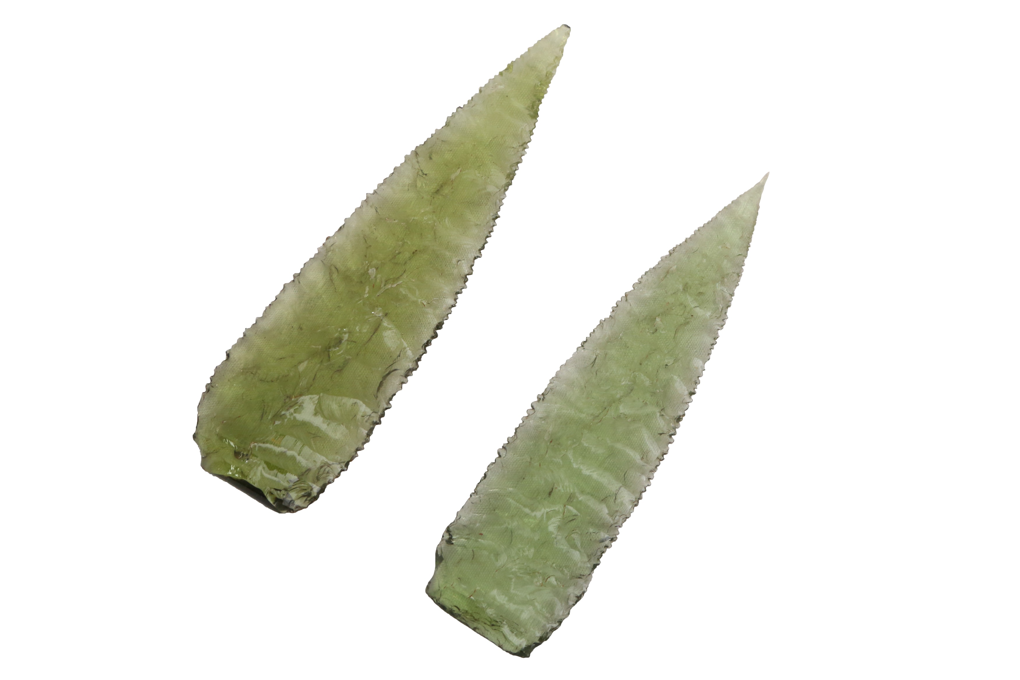 Lot 264 - INDIGENOUS AUSTRALIAN GLASS SPEAR/ARROWHEADS