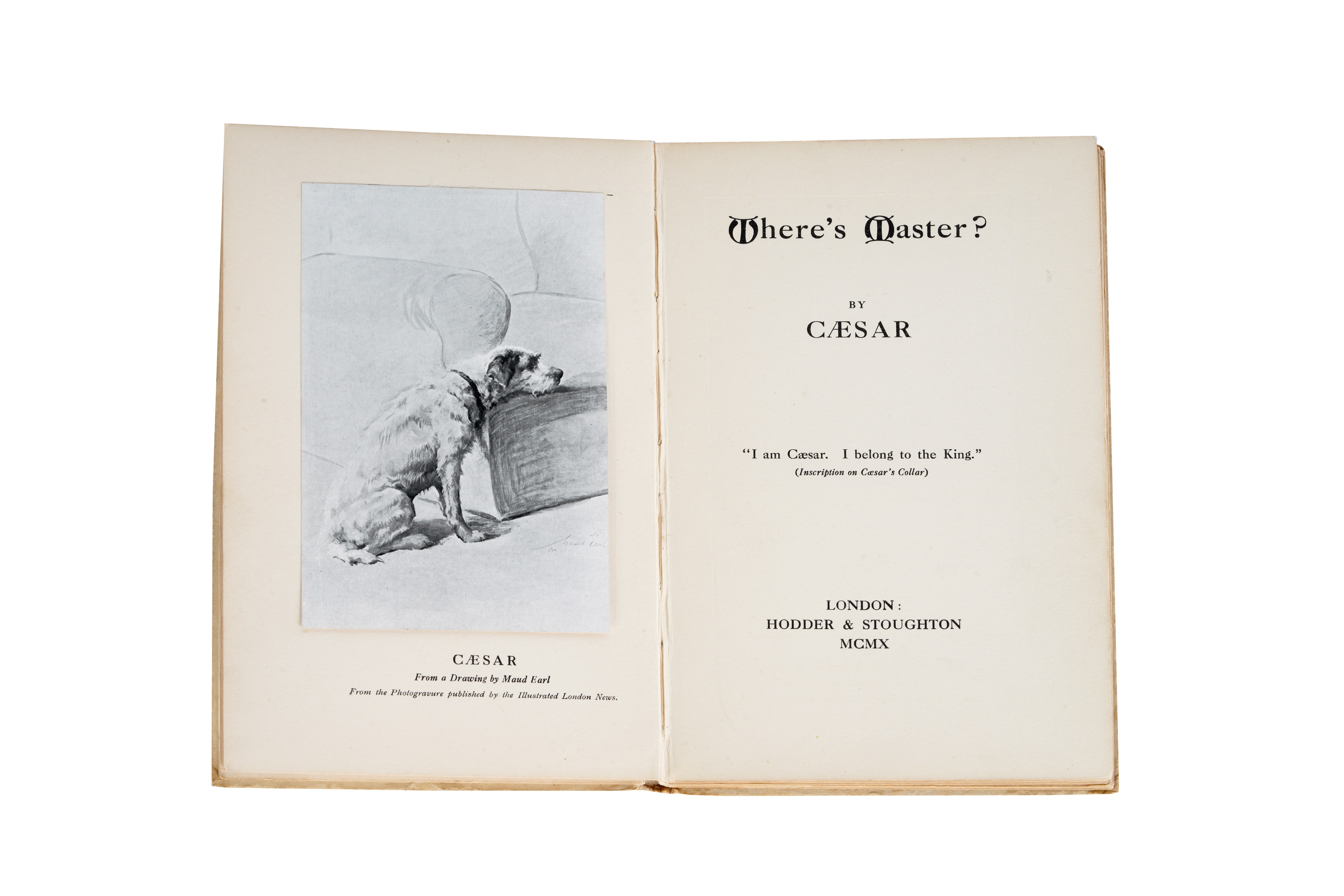 Lot 25 - WHERE'S MASTER? BY CAESAR THE KING'S DOG