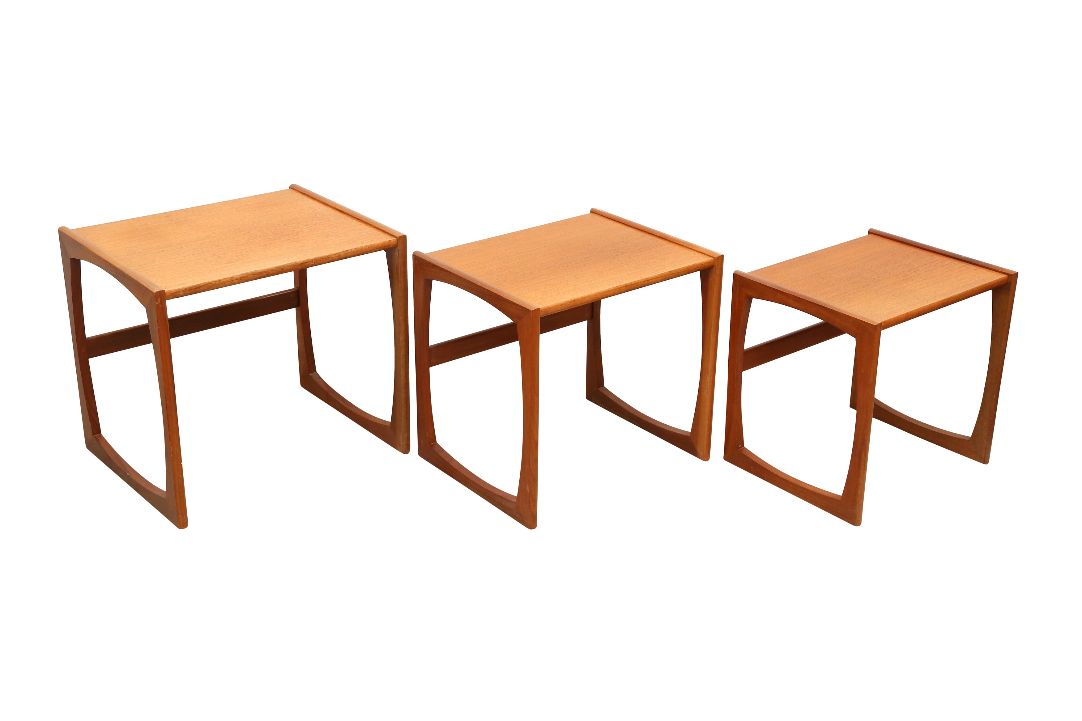 Lot 236 - A NEST OF G-PLAN TEAK 'ASTRO' TABLES