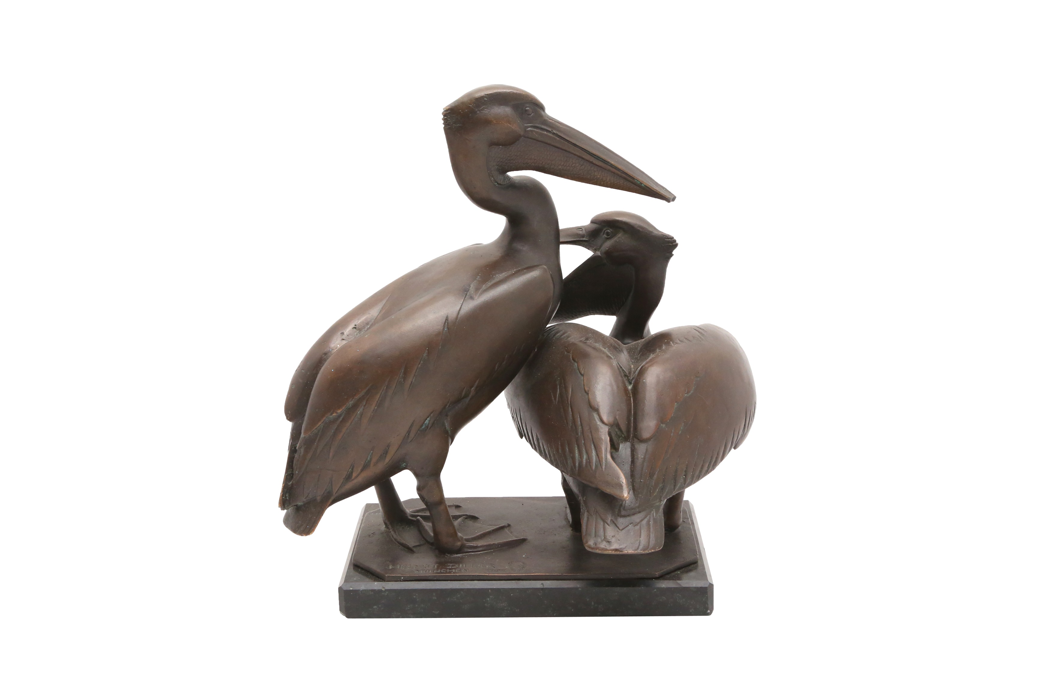 Lot 187 - HELMUT DILLER (German, 1911-1984): PELICANS