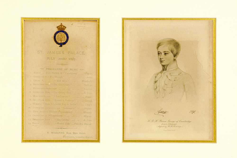 Lot 18 - PRINTED PROGRAMME OF MUSIC, 1897