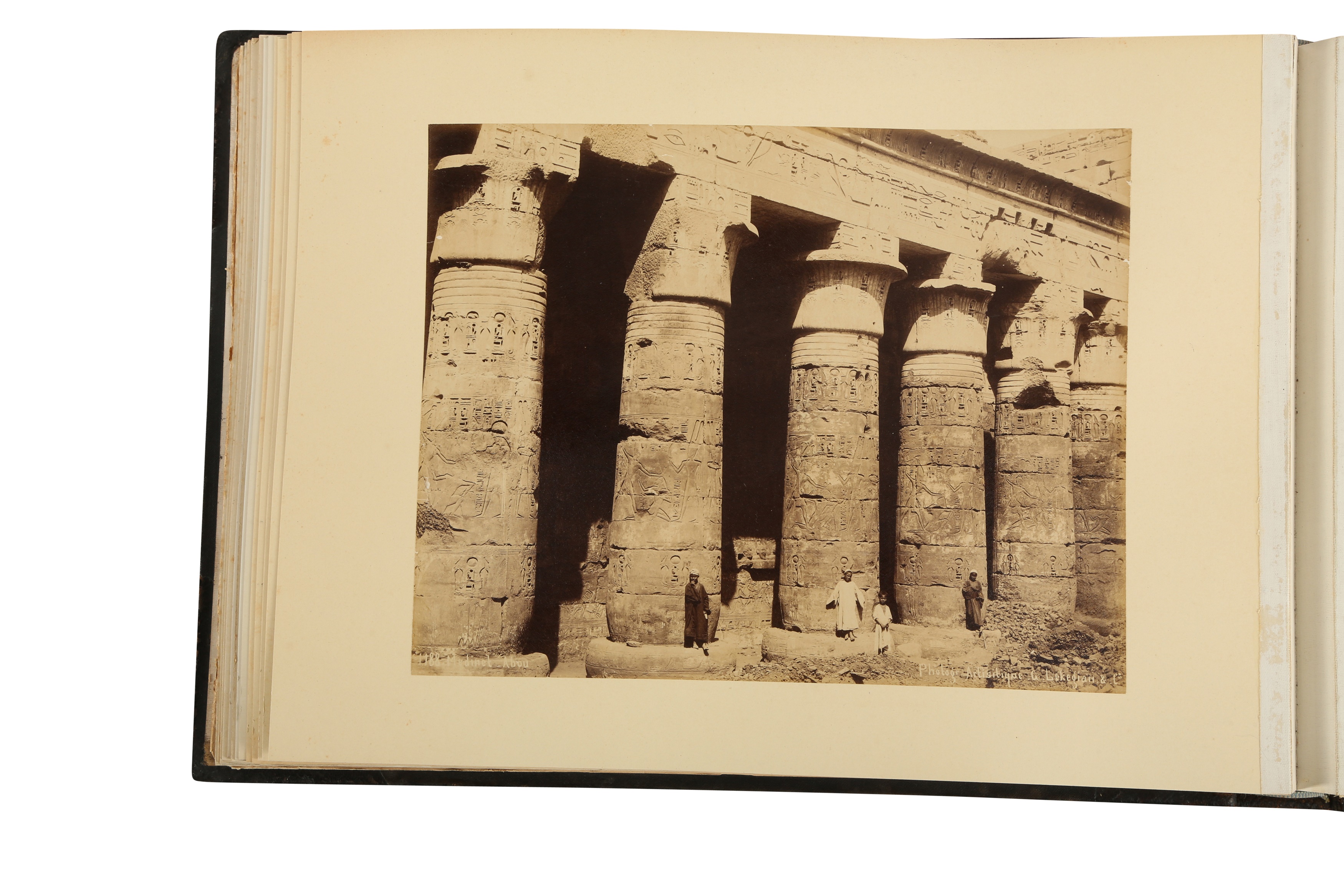 Lot 439 - AN ALBUM OF VIEWS WITH PHOTOGRAPHS BY