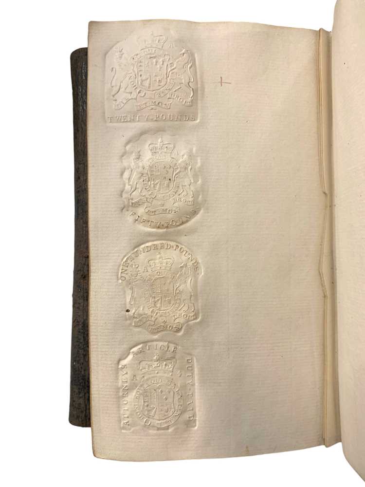 Lot 16 - Embossed British revenue stamps.-