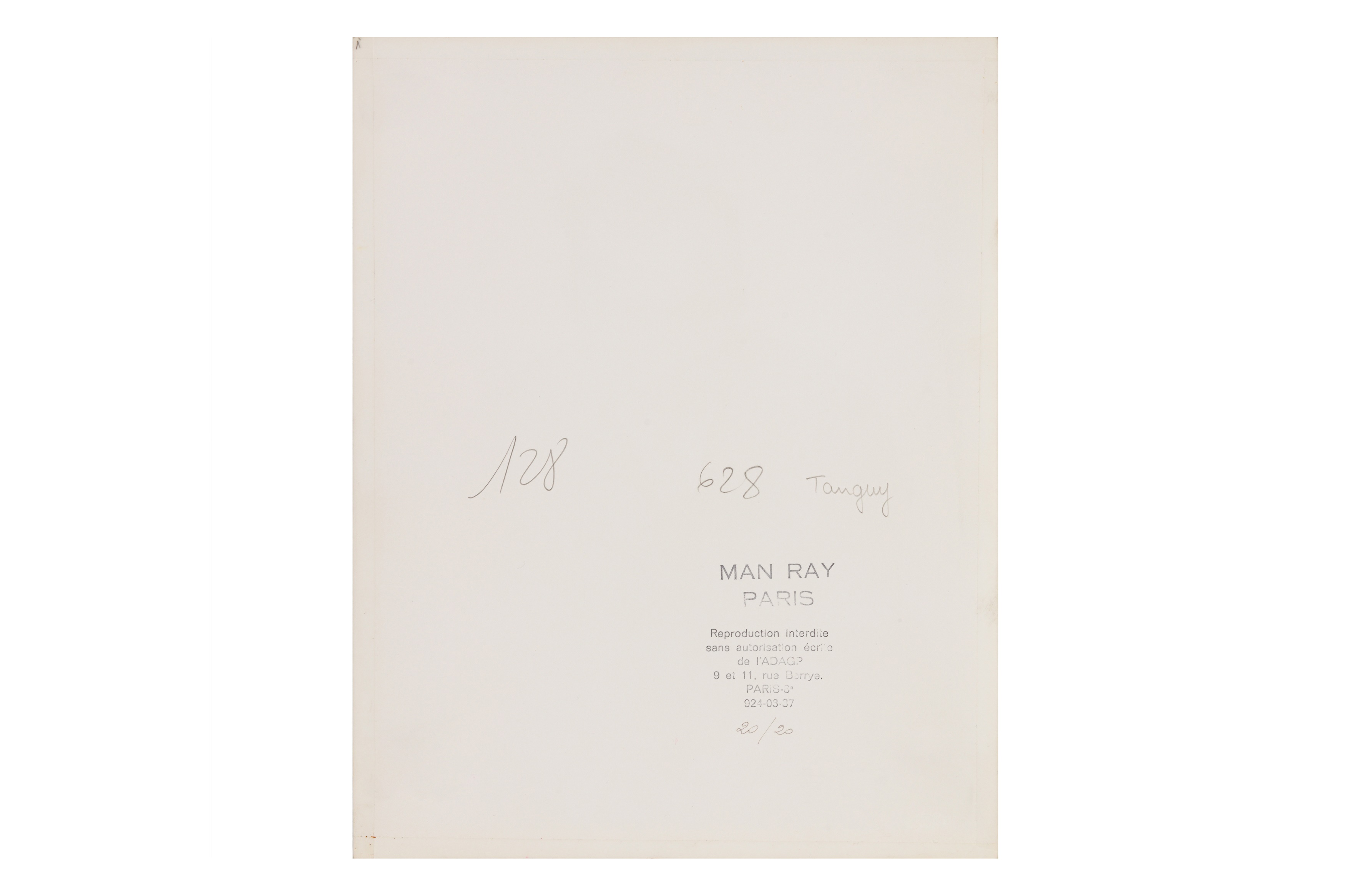 Lot 190 - Man Ray (1890-1976)