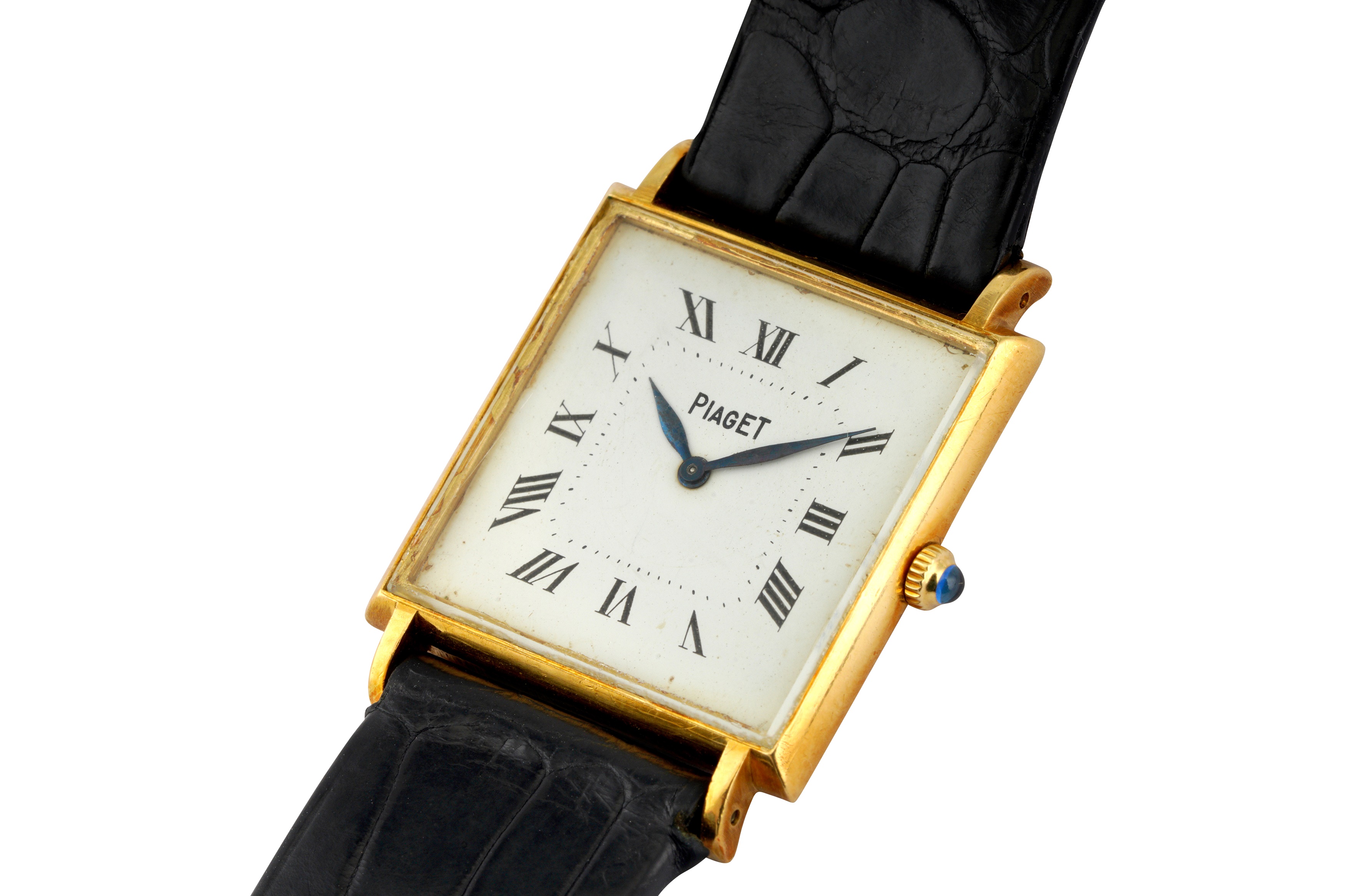 Lot 40 - PIAGET. AN 18K YELLOW GOLD MANUAL WRISTWATCH
