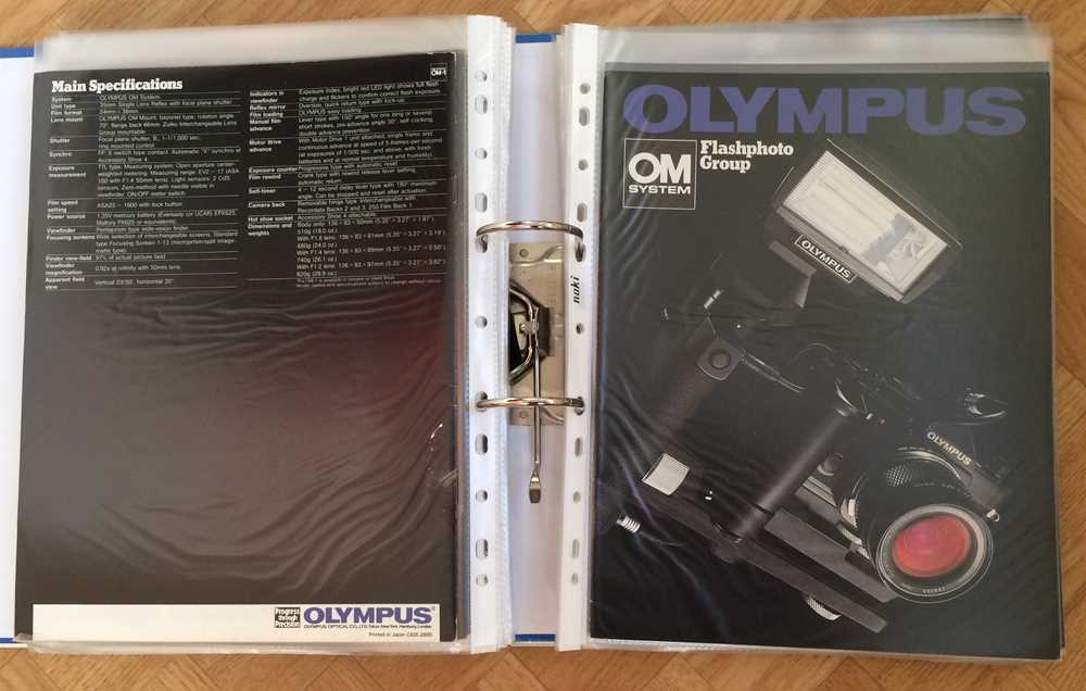Lot 462 - Approx 40 Olympus OM Camera Brochures & a