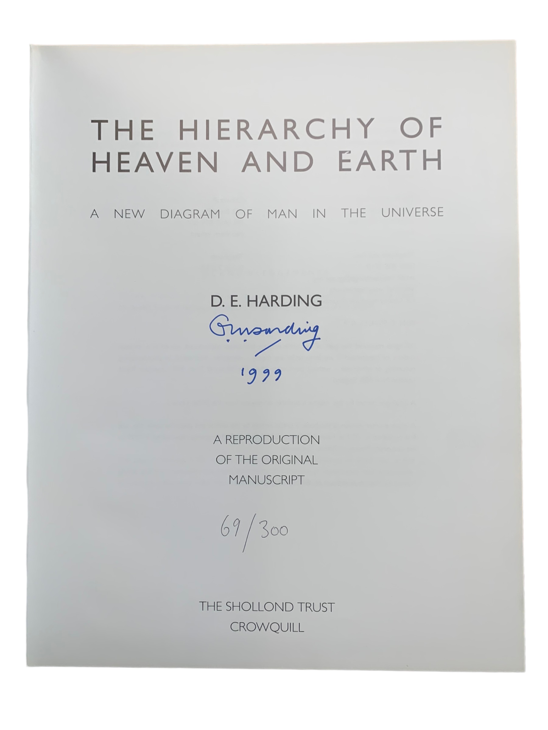Lot 225 - Harding (D.E) The Hierarchy of Heaven and