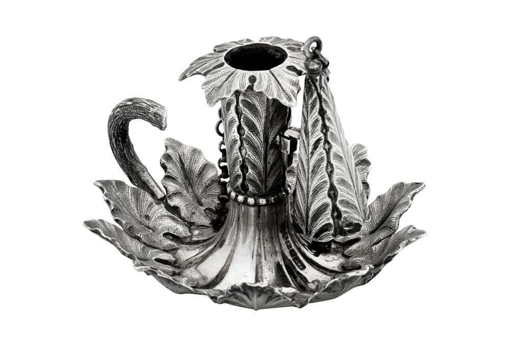 Lot 65 - A Victorian sterling silver ‘naturalistic’