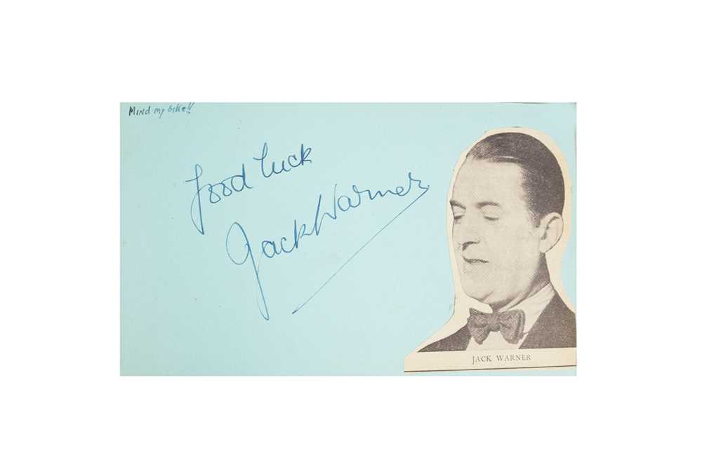 Lot 20 - Autograph Album.- Actors & Entertainers