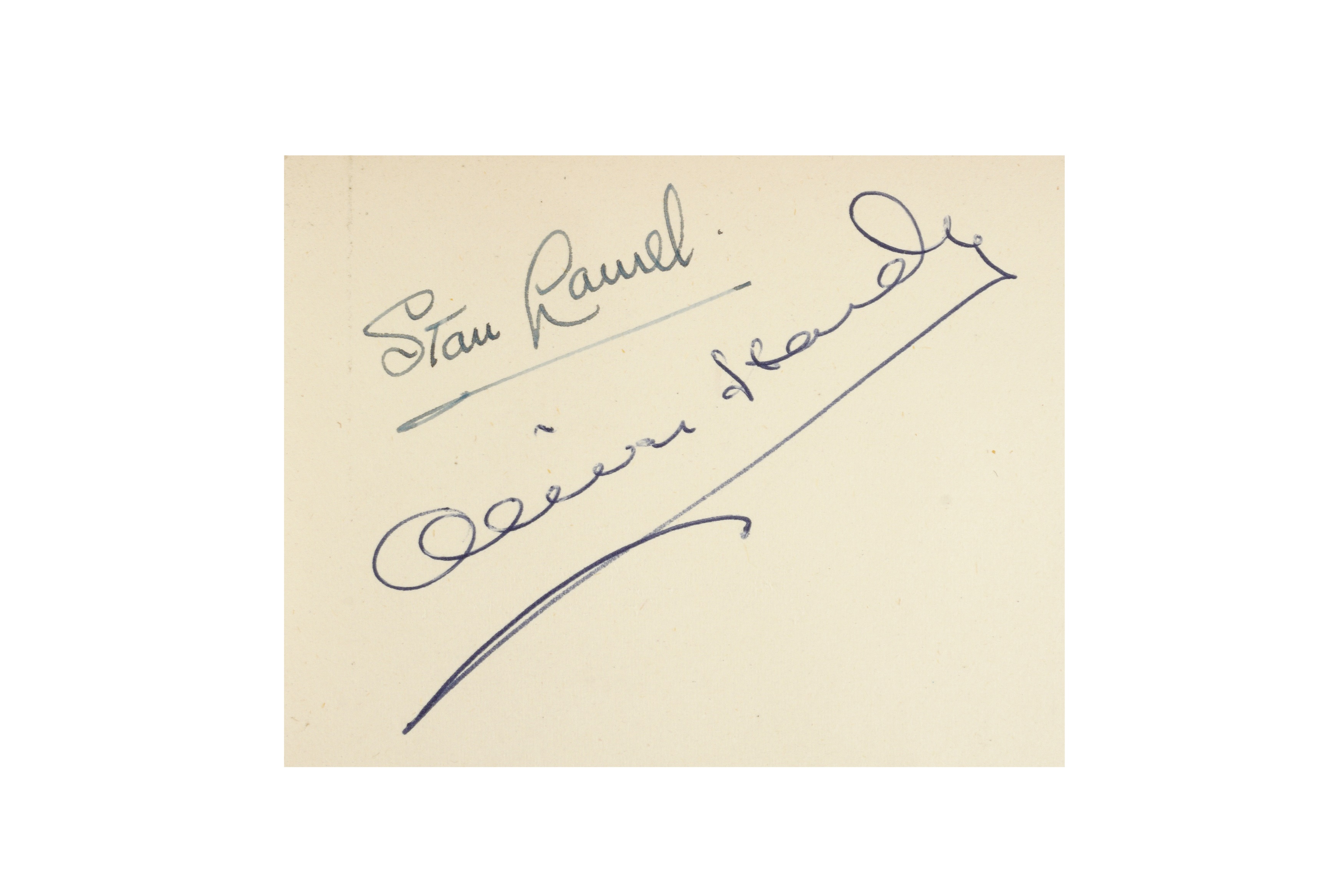 Lot 23 - Autograph Album.- Incl. Stan Laurel & Oliver